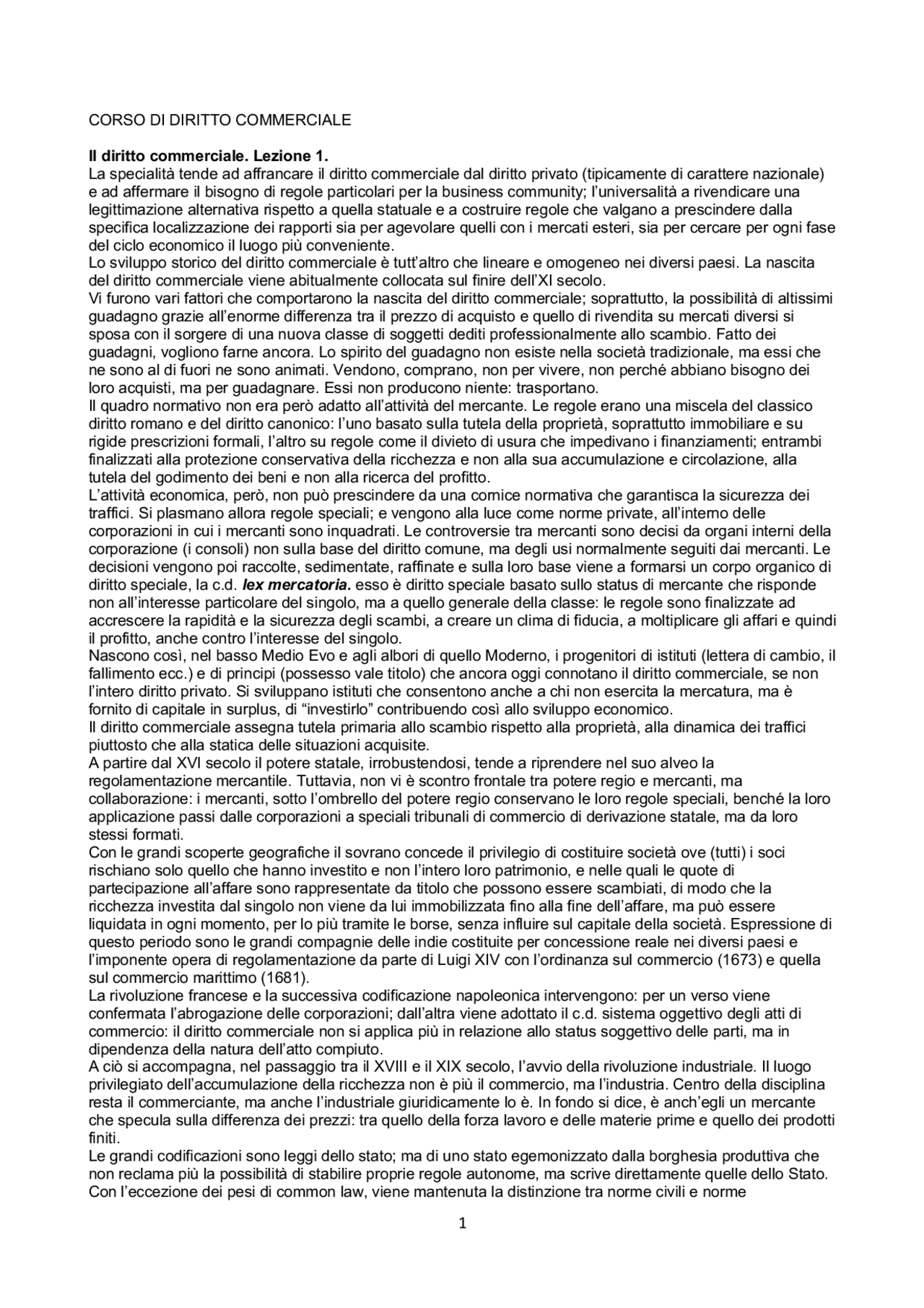 Diritto Commerciale Presti Rescigno Docsity