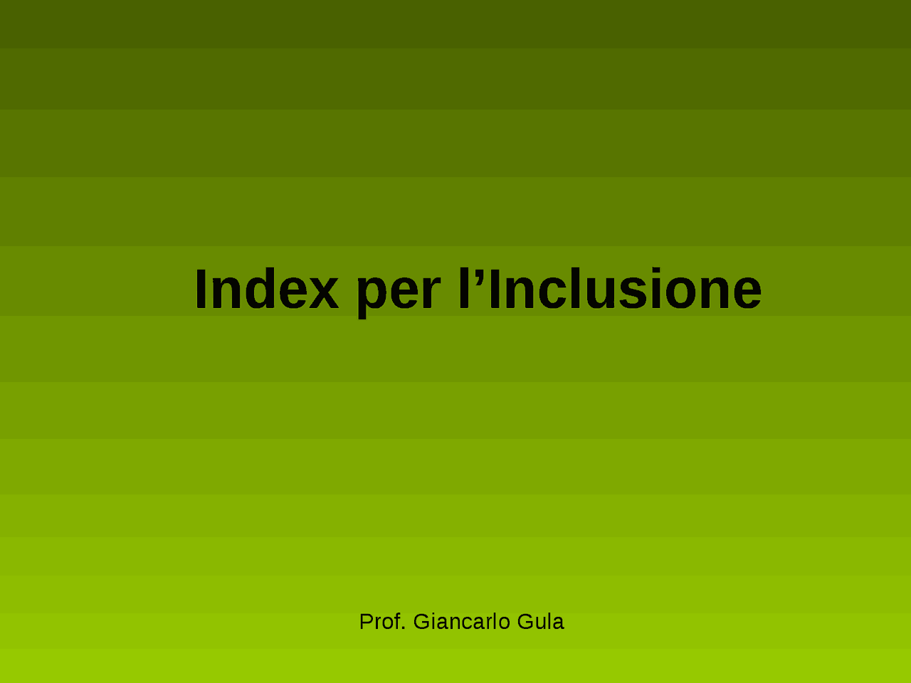 Index Per L Inclusione Slide Docsity