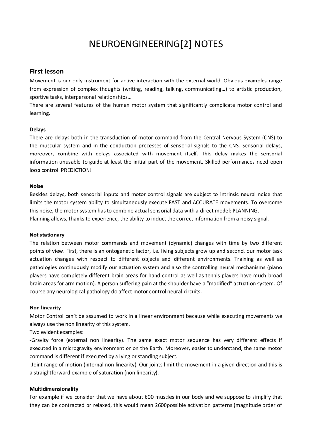 Neuroengineering: Neuroscience, Neuroprostheses and Rehabilitation ...