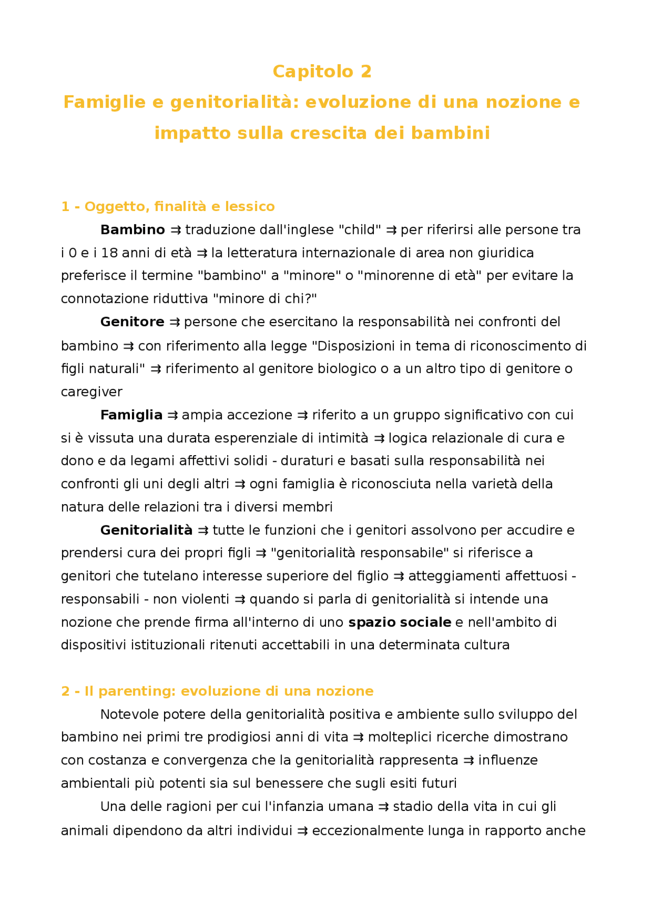 Educazione E Famiglie Docsity