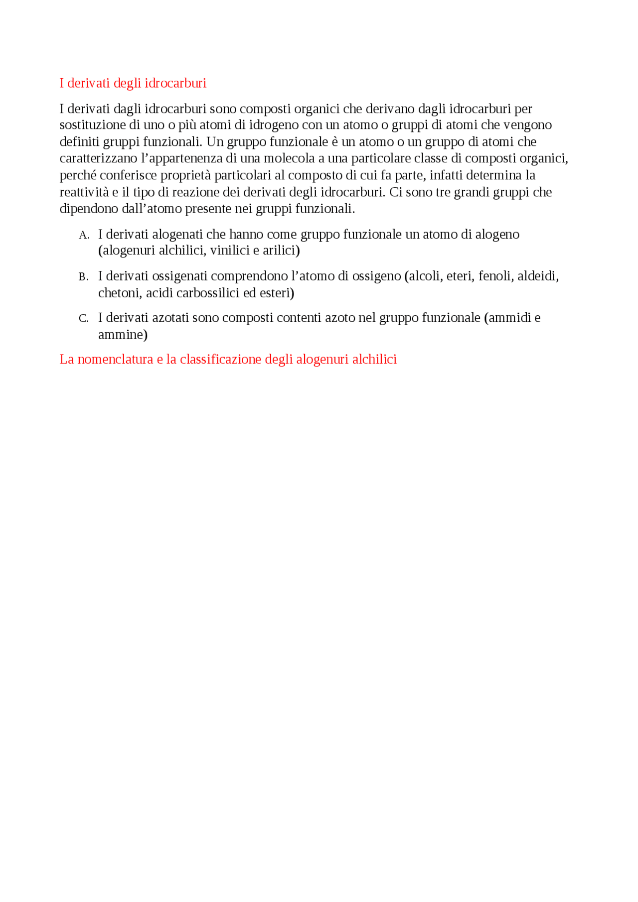 I Derivati Dagli Idrocarburi Biologia Docsity