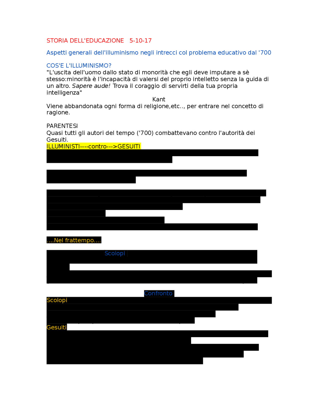 Storia Delleducazione Docsity