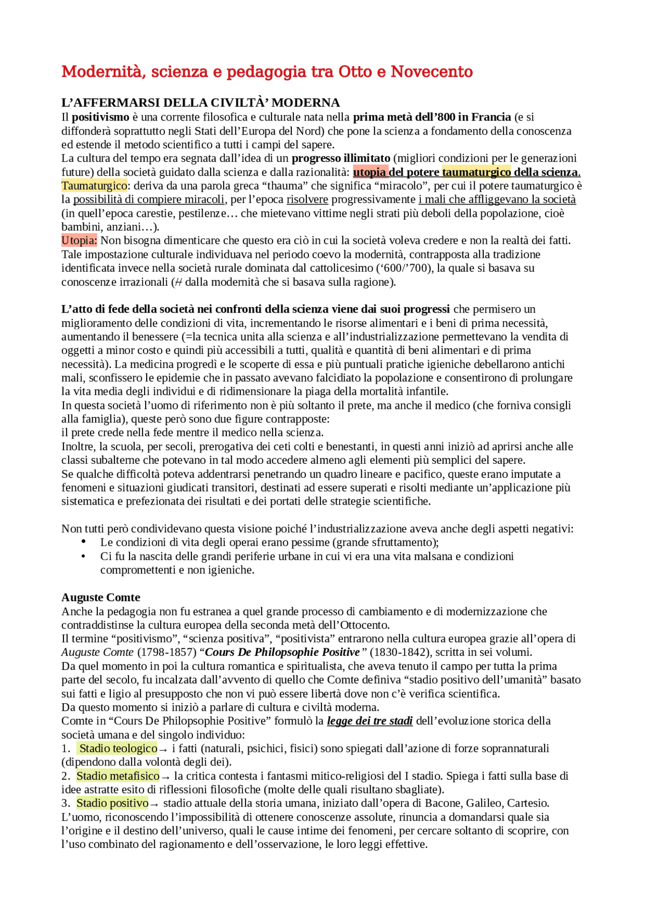 Istituzioni Educative Appunti Di Storia Della Scuola E Istituzioni