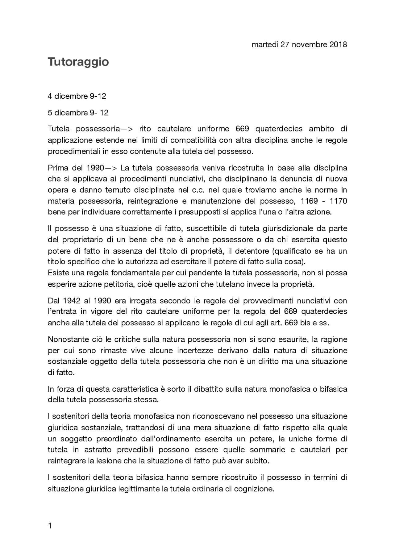 Appunti Diritto Processuale Civile Progredito Docsity