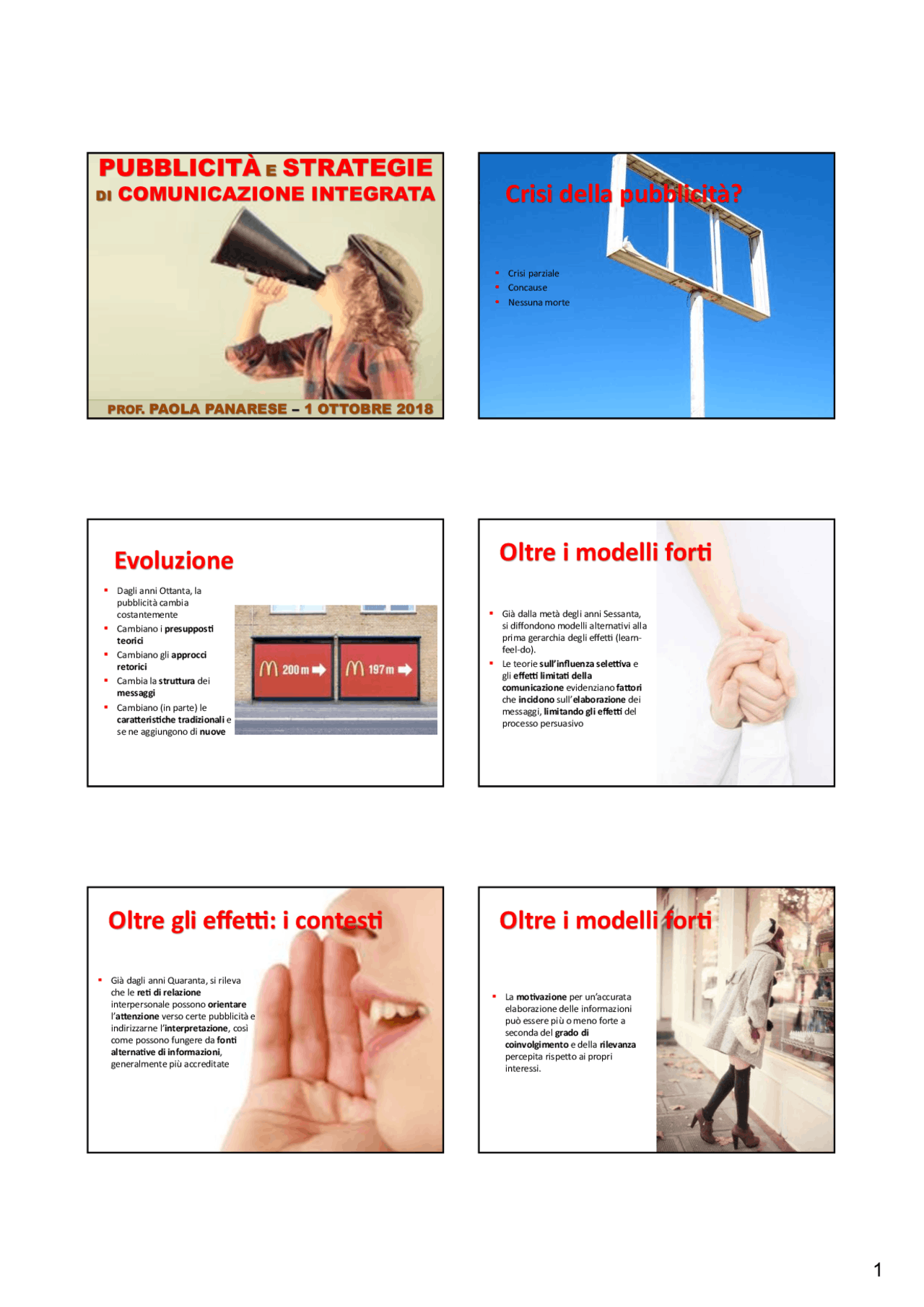 Lezione 4 Pubblicità Docsity