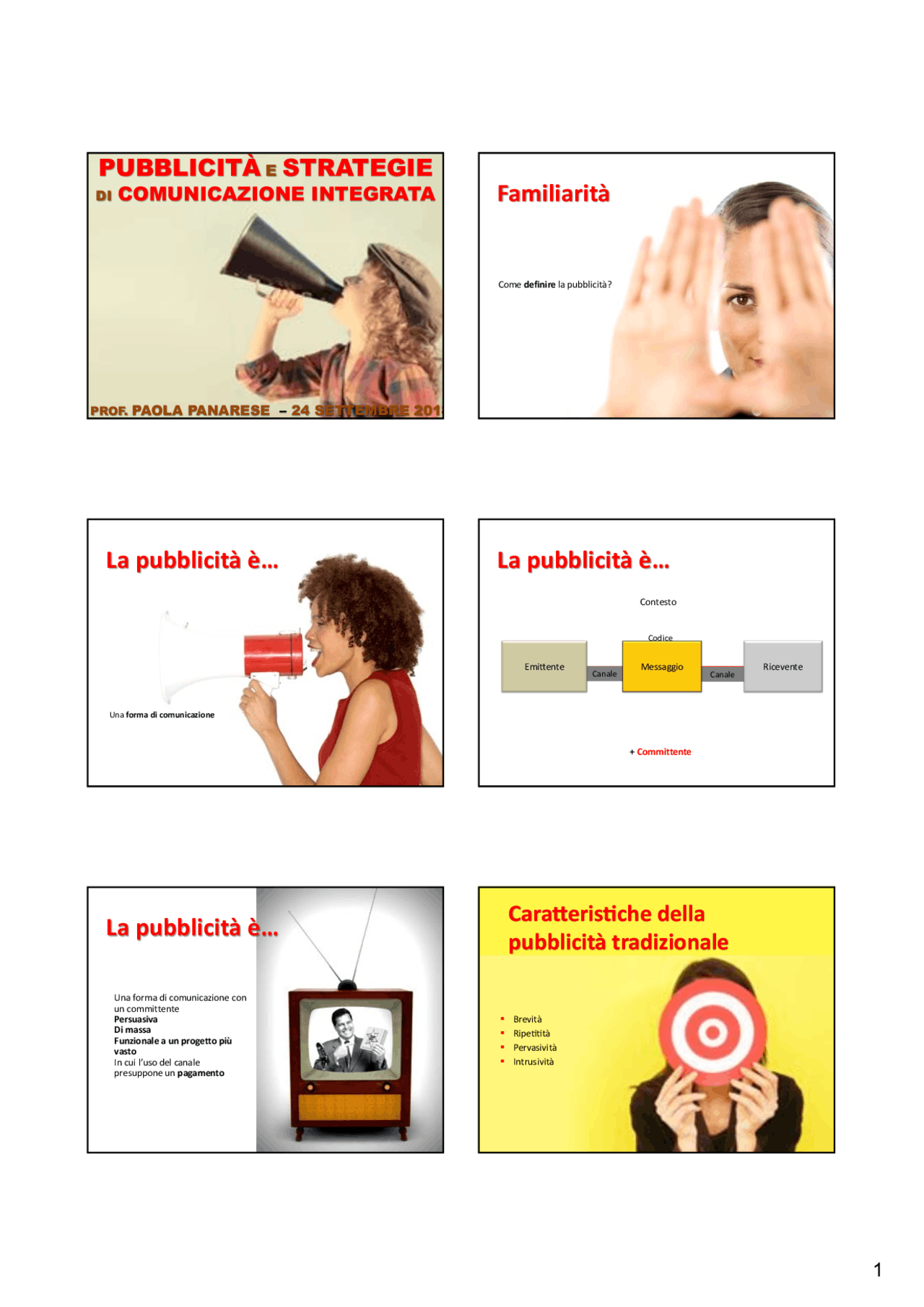 Lezione 2 Pubblicità Docsity
