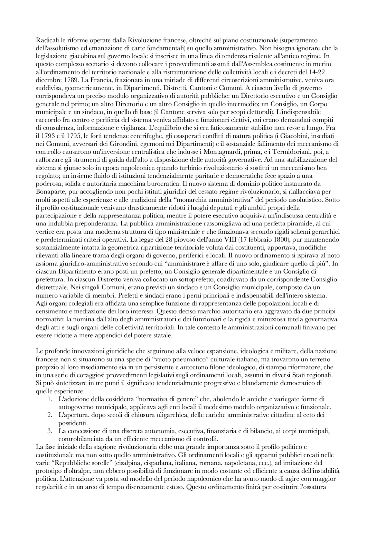 Stato E Poteri Locali In Italia Dal 1848 A Oggi Docsity