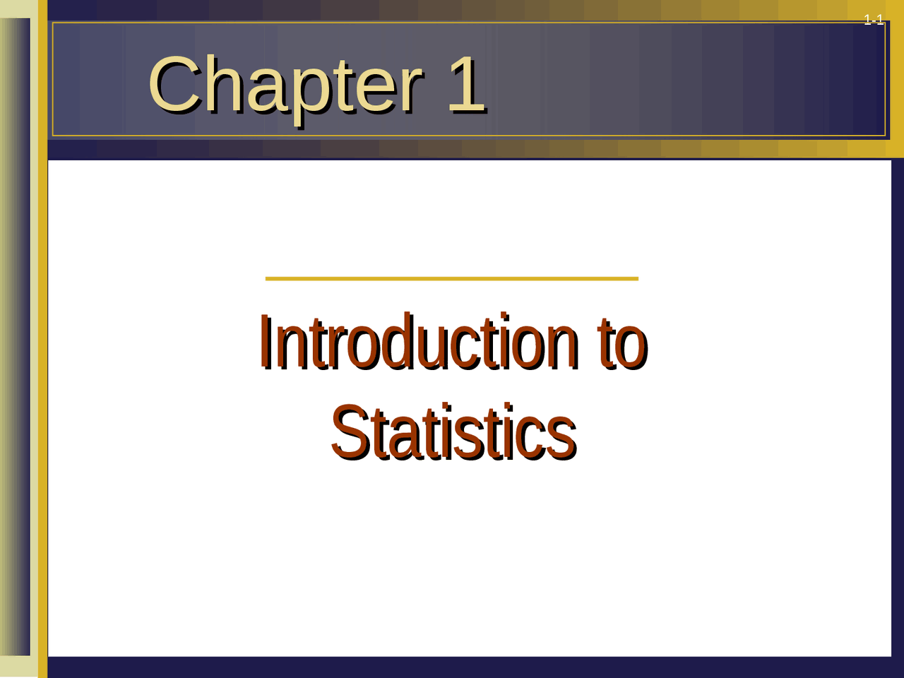 Statics And Probablity Ch 1 Docsity