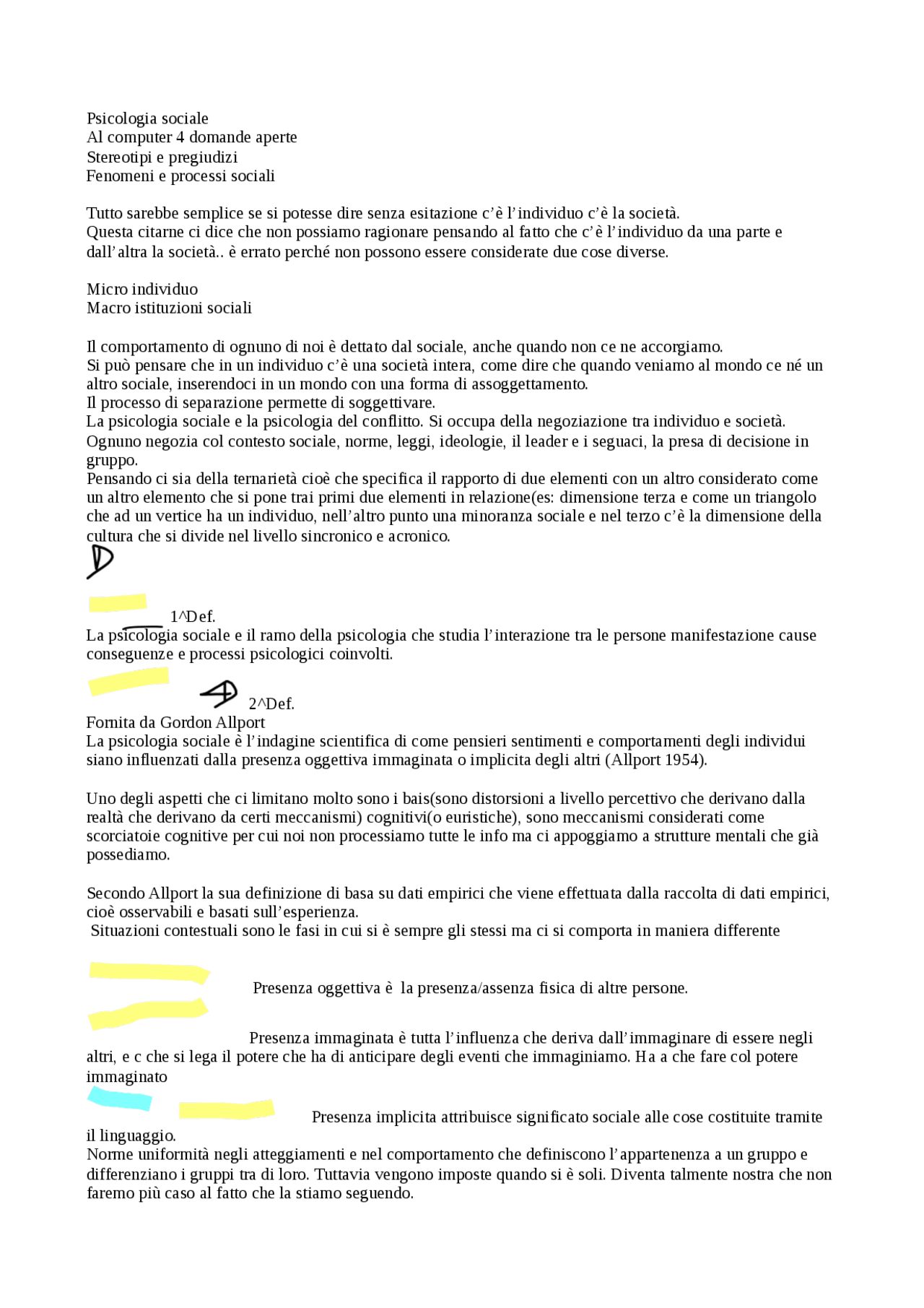 Psicologia Sociale Pearson Seconda Edizione Docsity