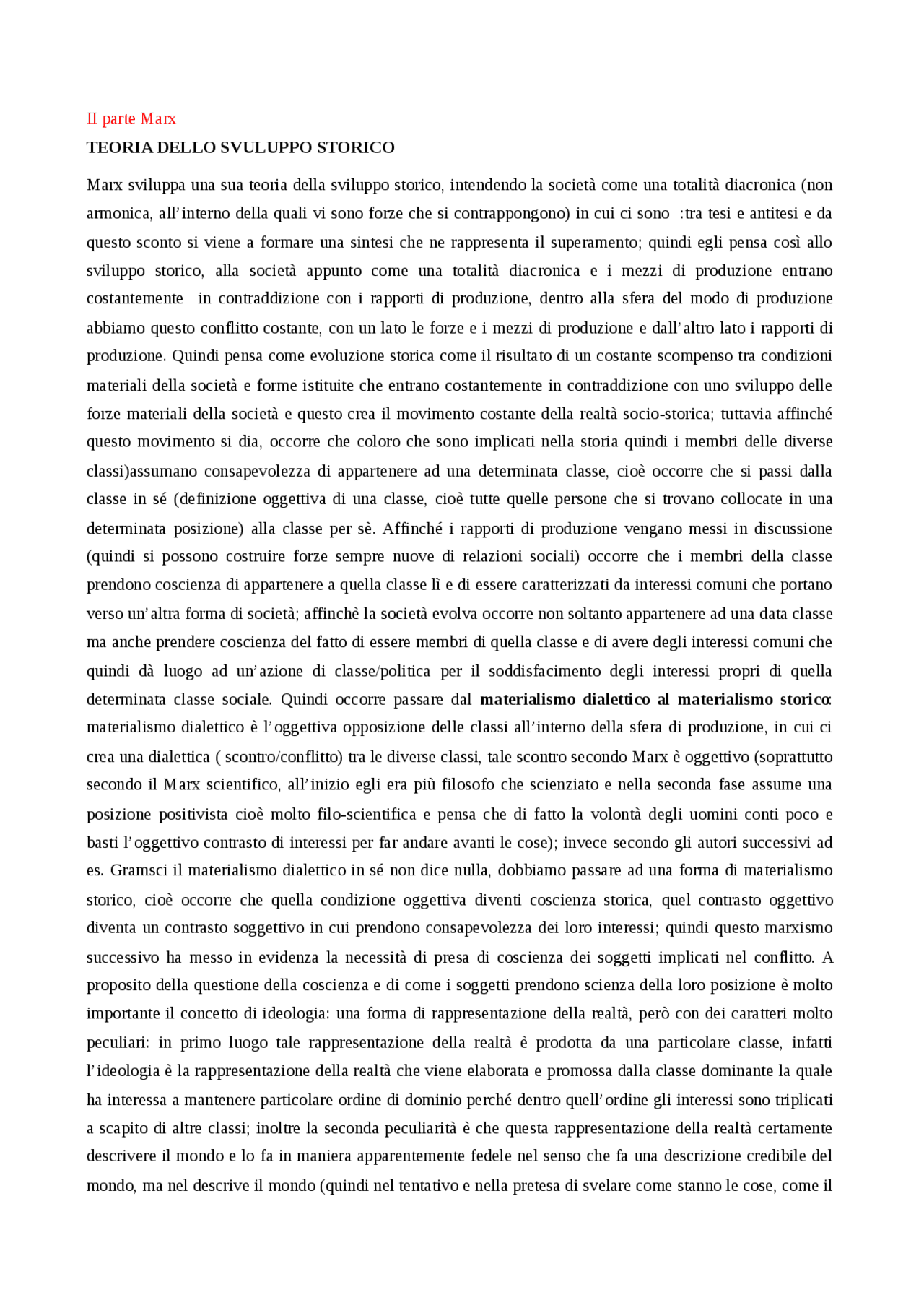 Marx Weber La Teoria Dello Sviluppo Storico Notes De Sociologie