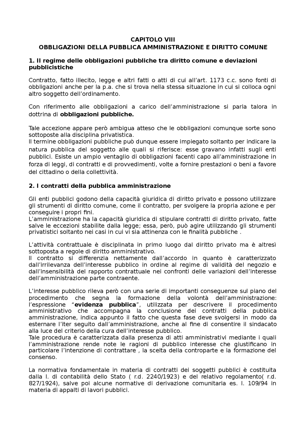 Casetta Cap 8 Diritto Amministrativo Docsity