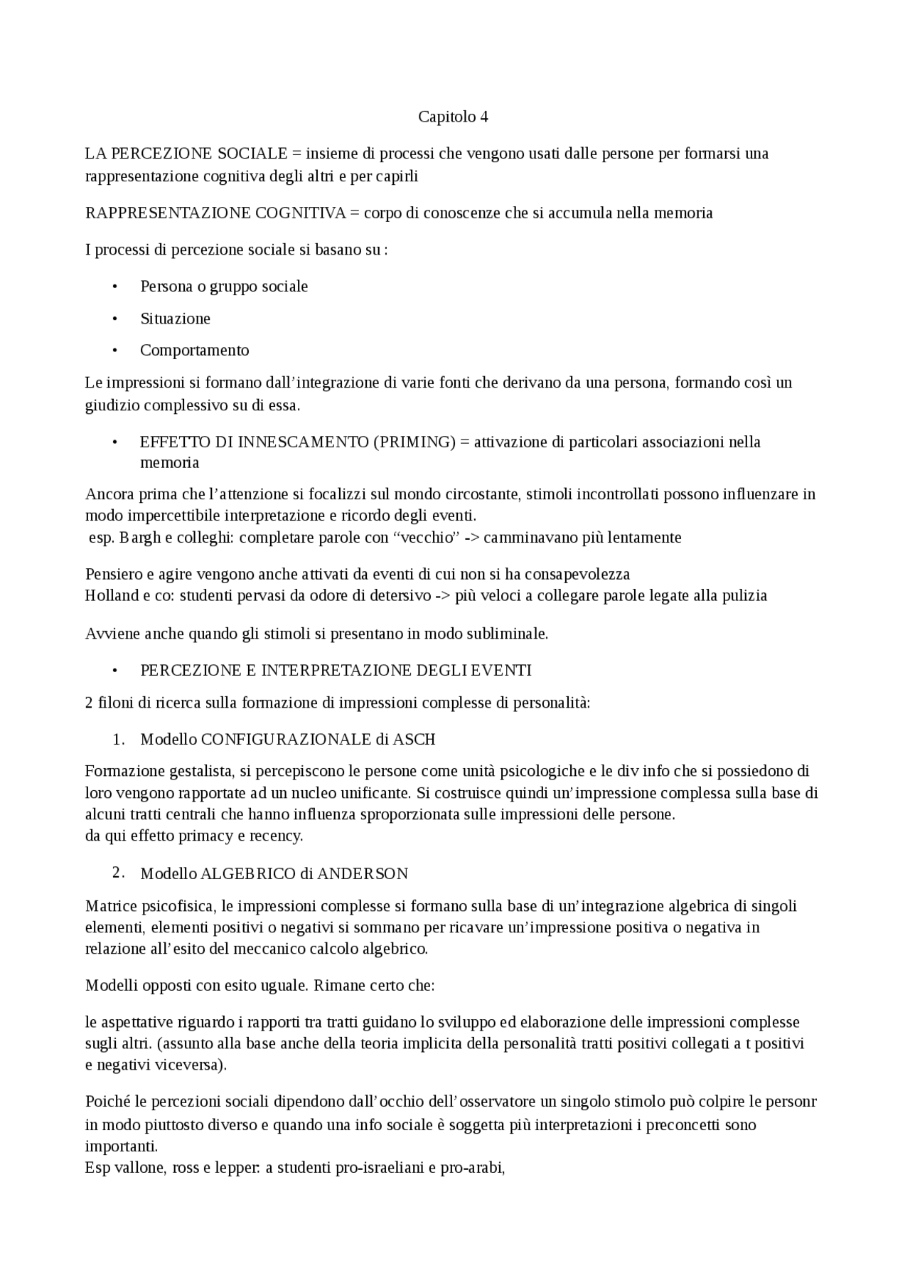 Riassunto Libro Psicologia Sociale Docsity