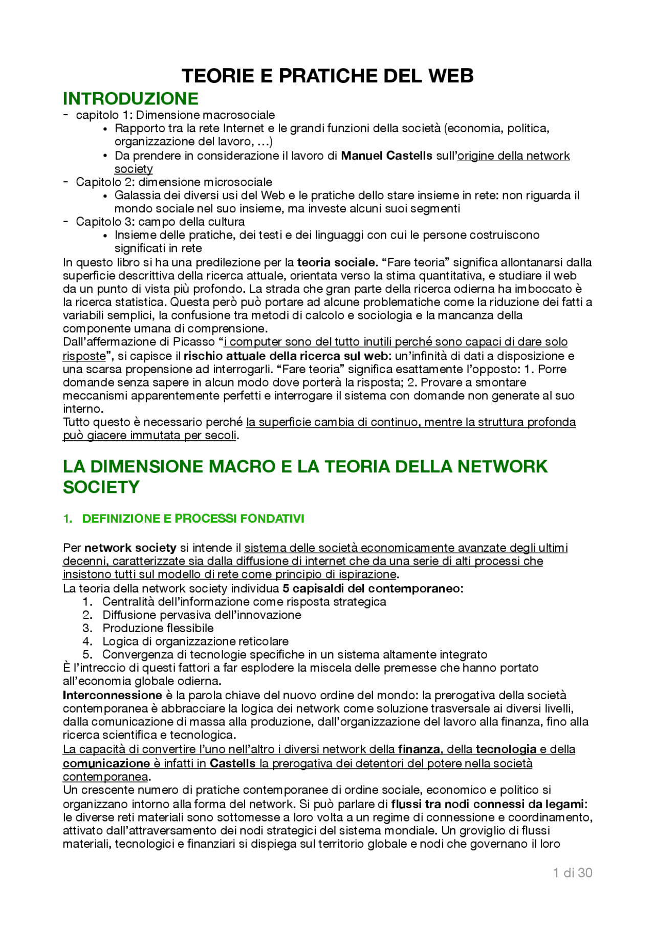 Riassunto Super Completo Di Teorie E Pratiche Del Web Del Prof