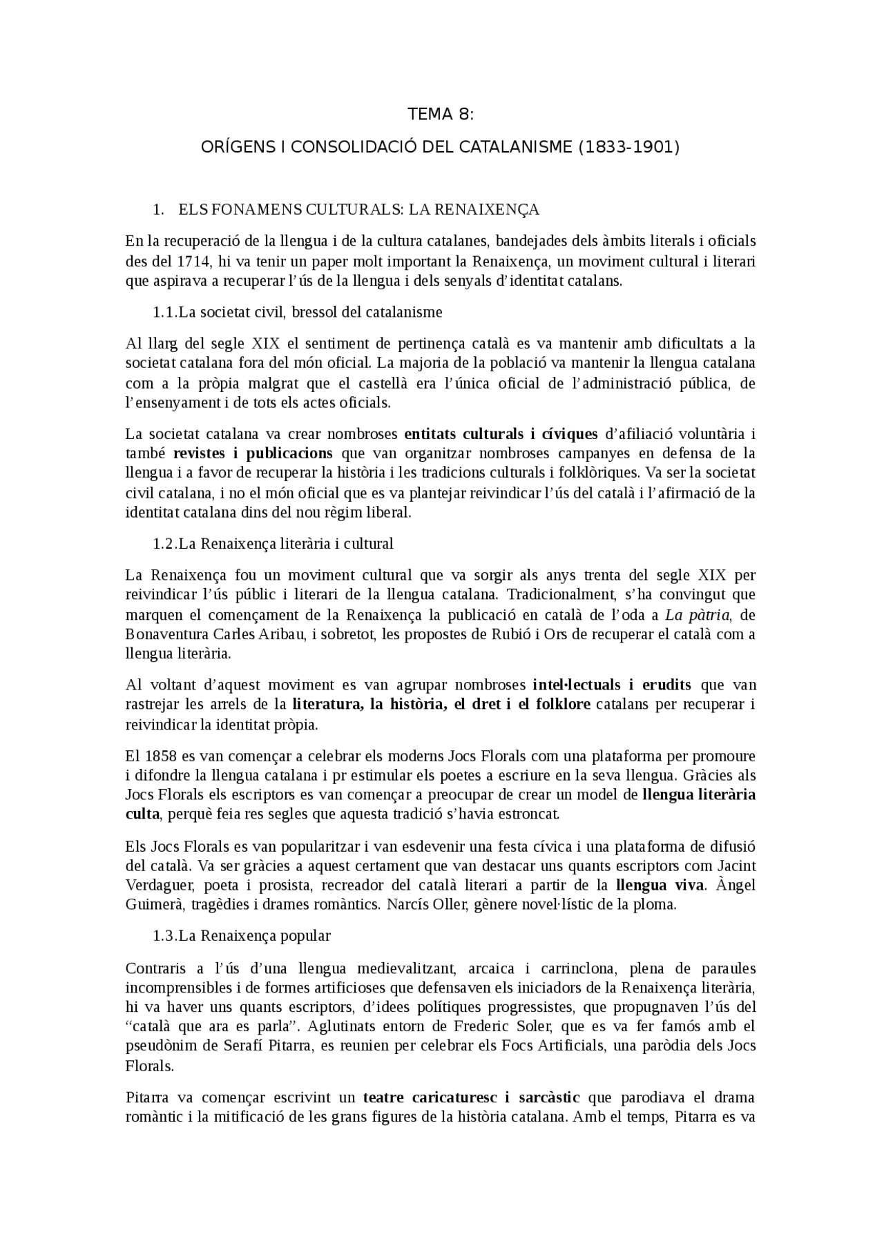 Història Selectivitat Tema8 Apuntes De Historia De España Docsity