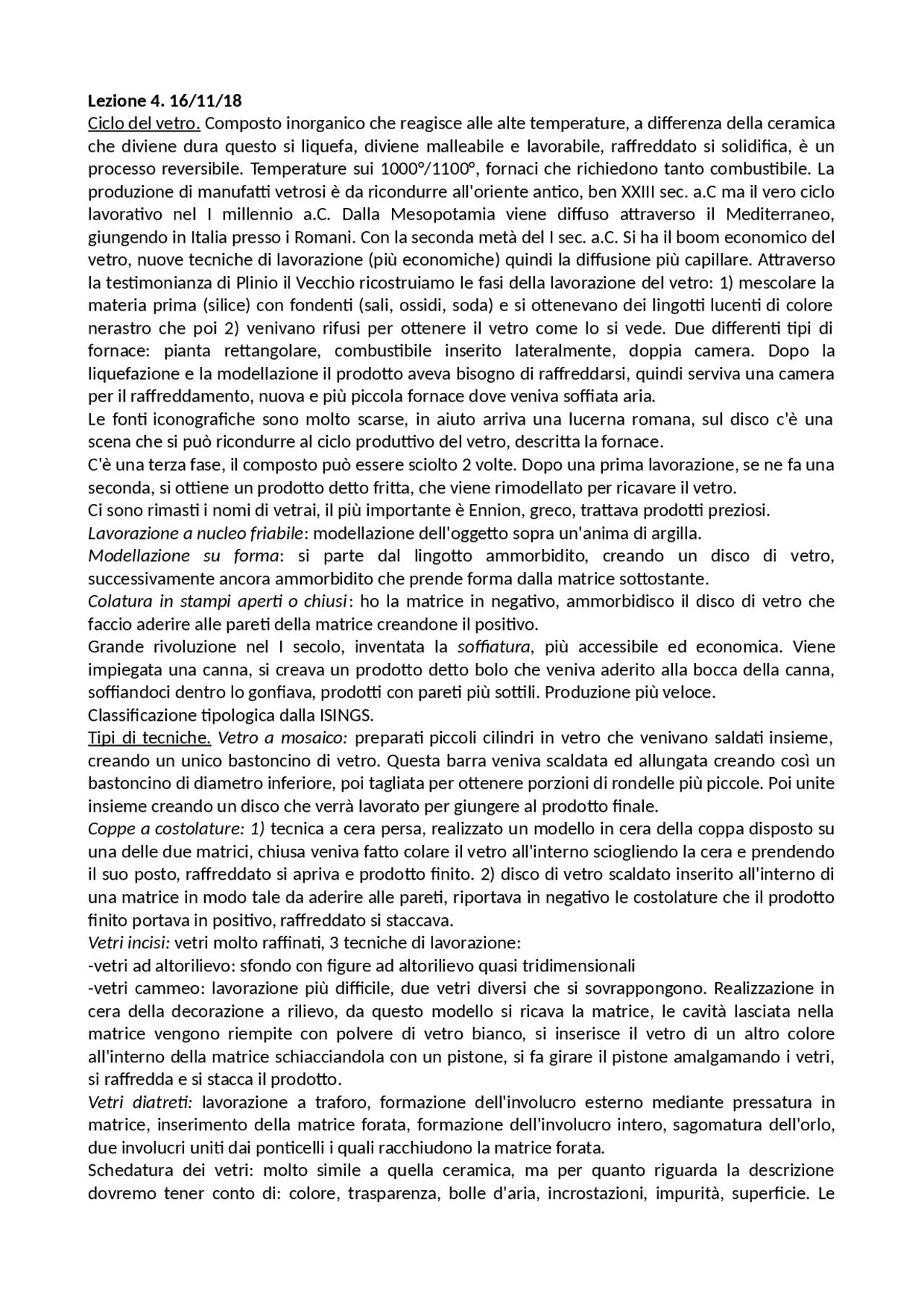 Lezione 4 Schedatura Dei Materiali Archeologici Docsity