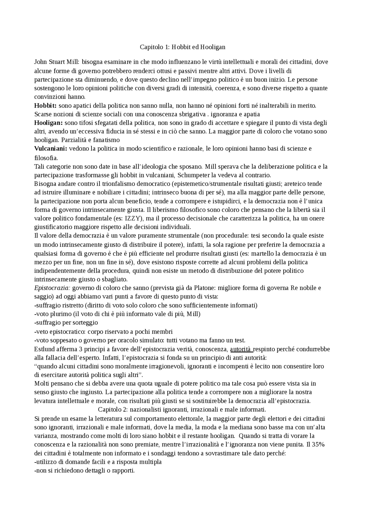 Contro La Democrazia Jason Brennan Docsity
