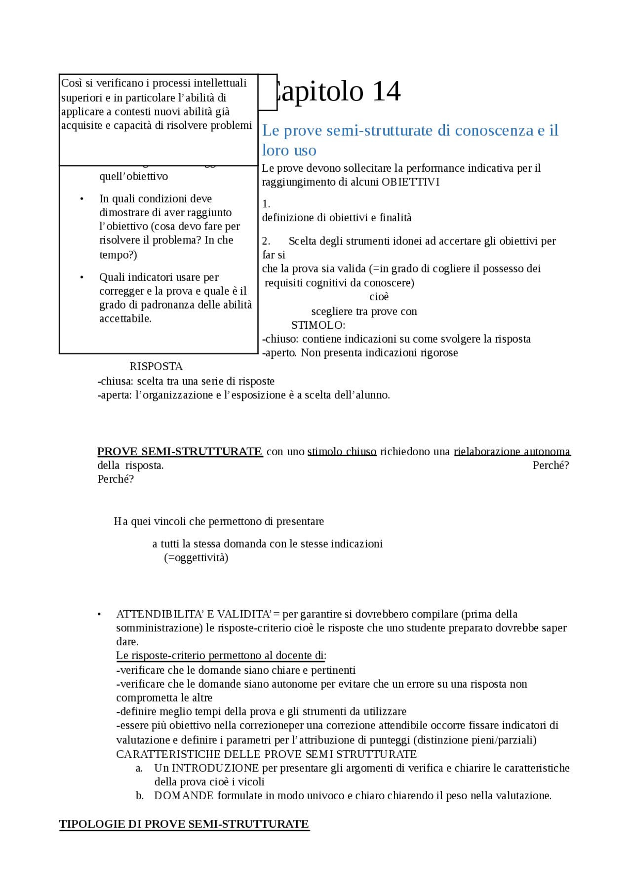 Riassunti Pedagogia Sperimentale Docsity