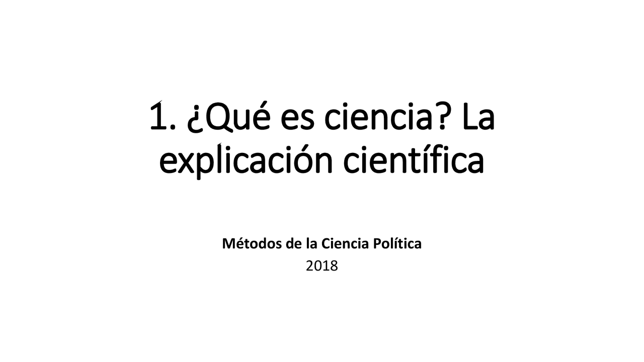Definición de ciencia - Docsity