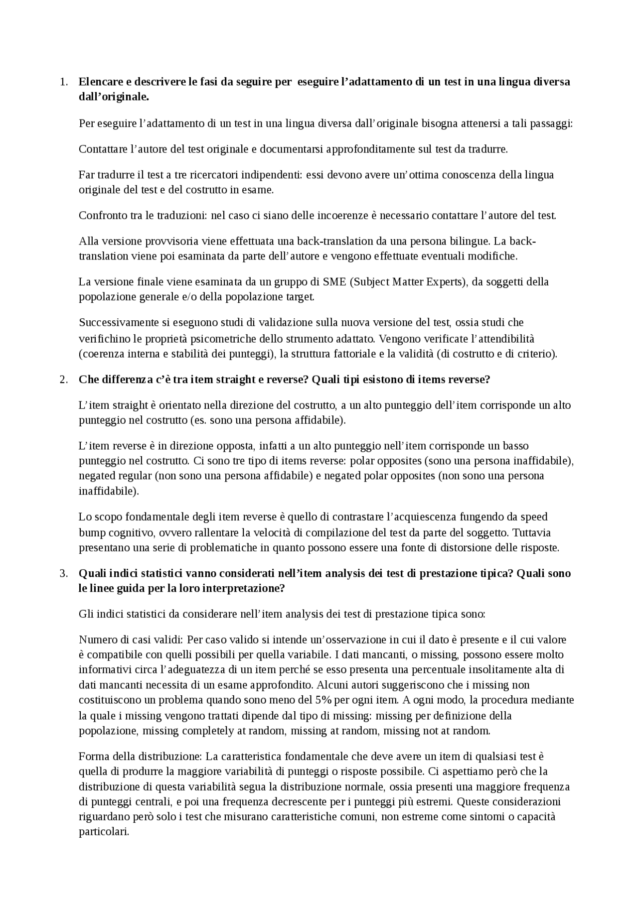 Psicometria Modulo 2 Docsity