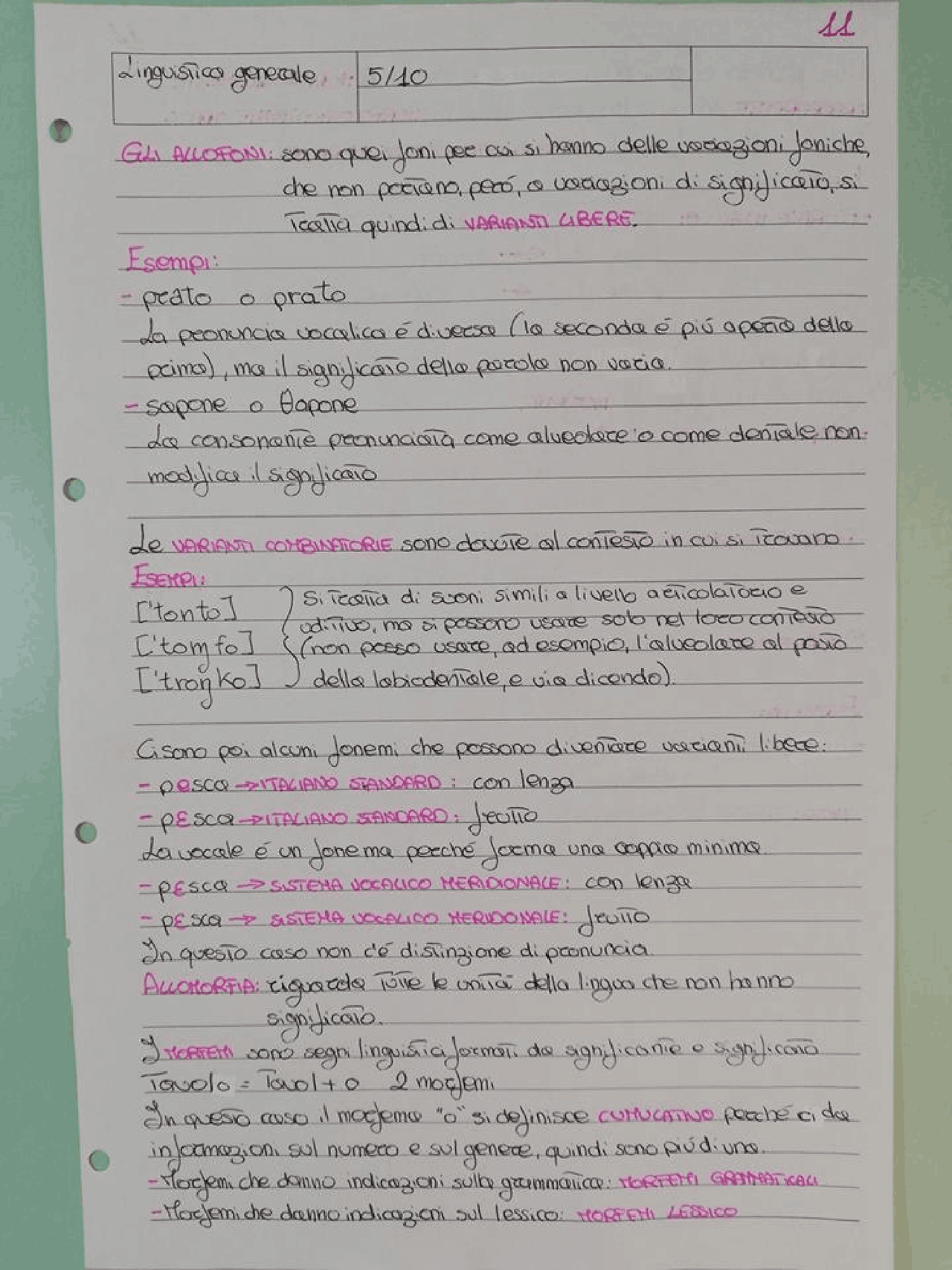 Riassunti Linguistica Generale Docsity