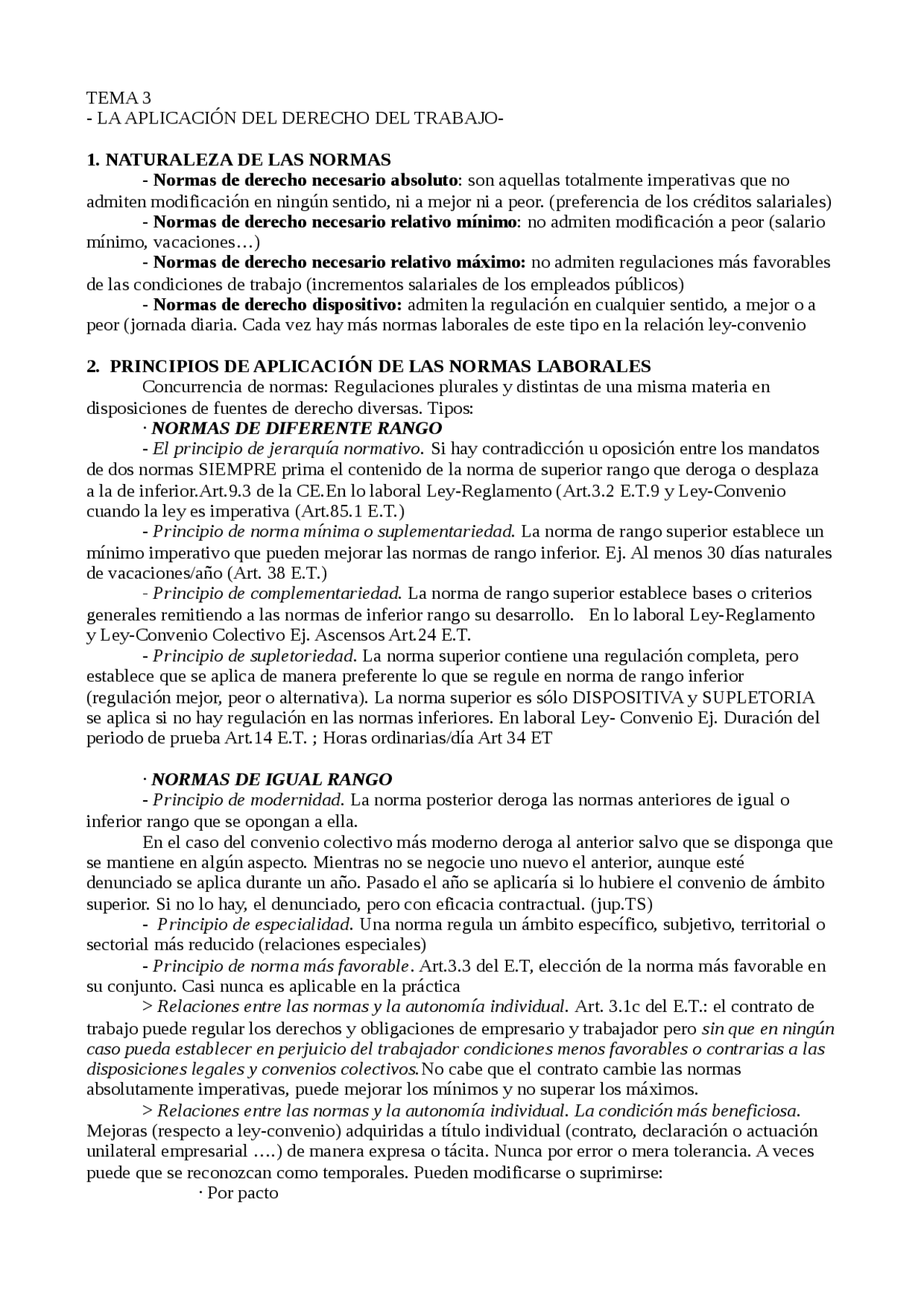 Derecho Laboral Tema 2 1º Cuatri Isabel Ochoa Rrhh Y Rrll Upv Docsity