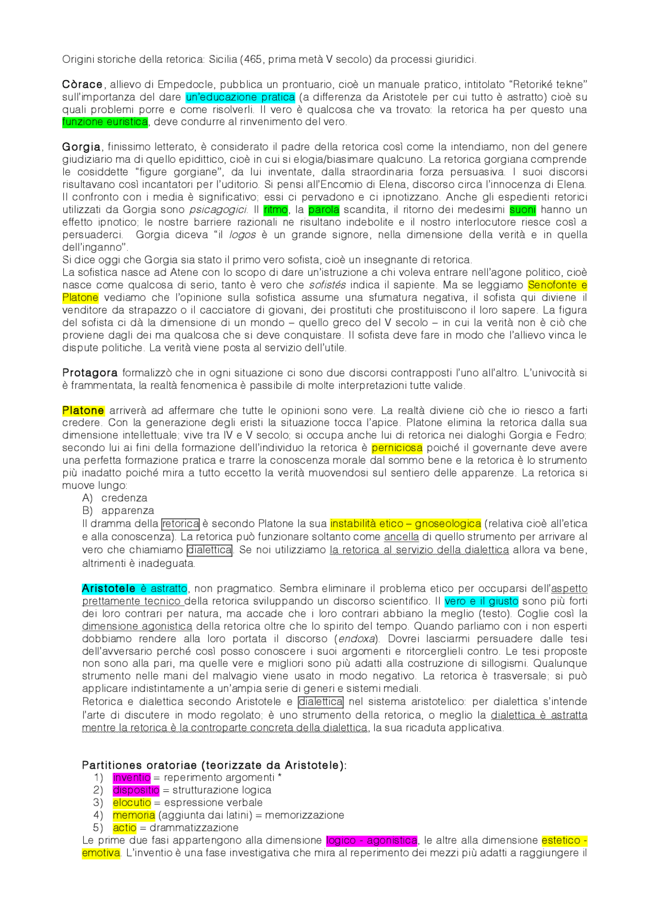 Cultura Classica E Comunicazione Docsity