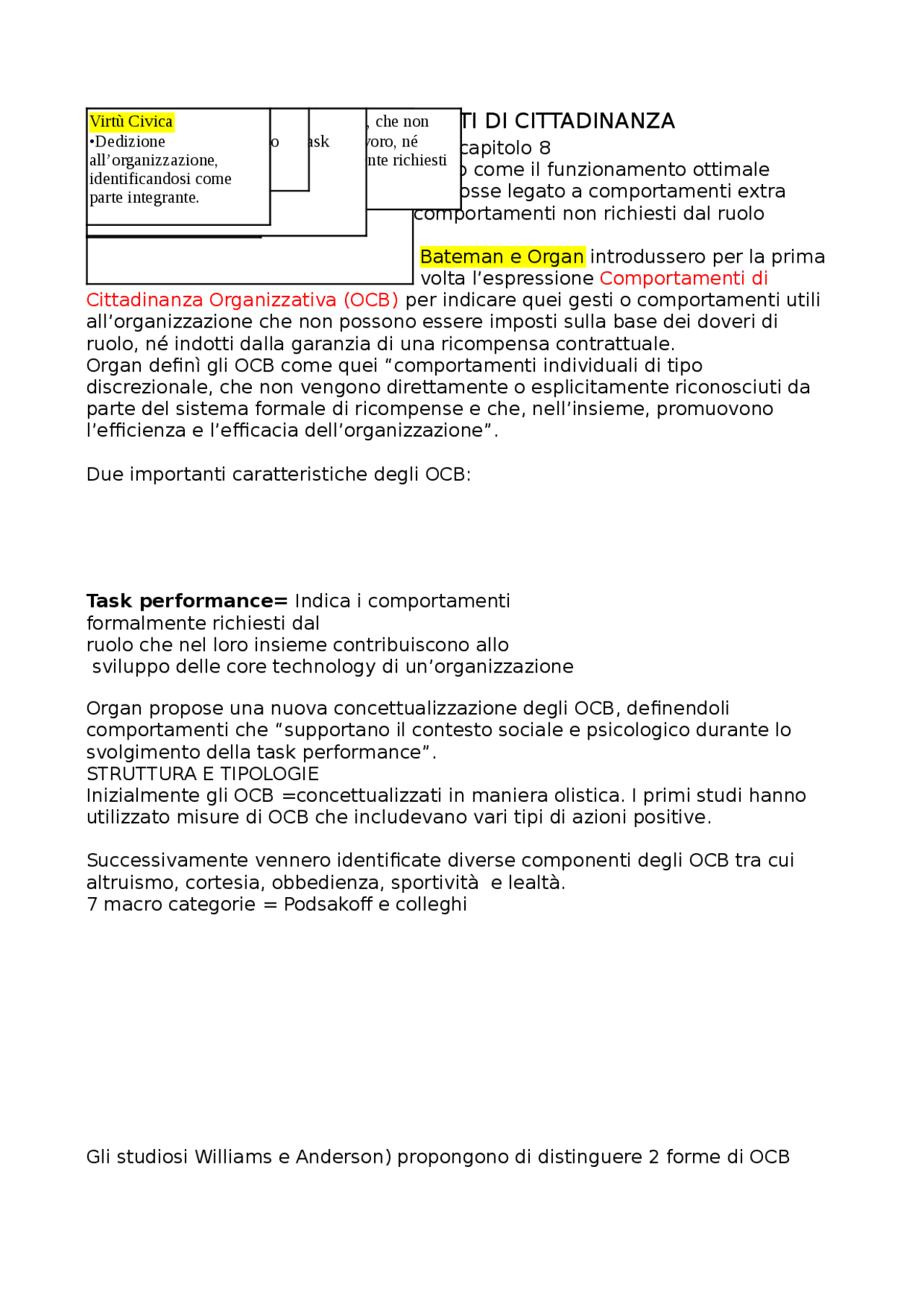 Lavoro Caratteristiche Docsity