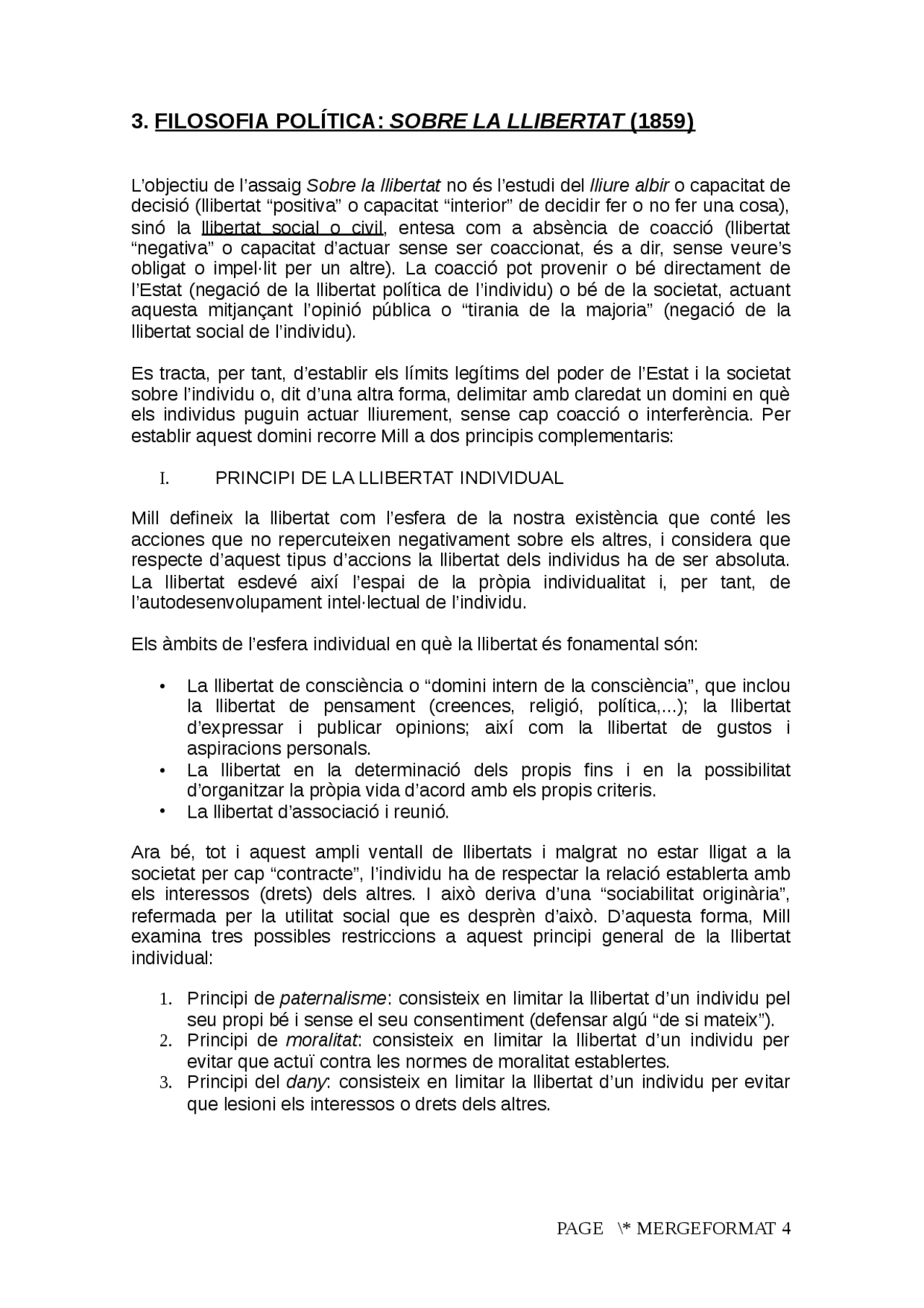 FILOSOFÍA DE STUART MILL - Docsity