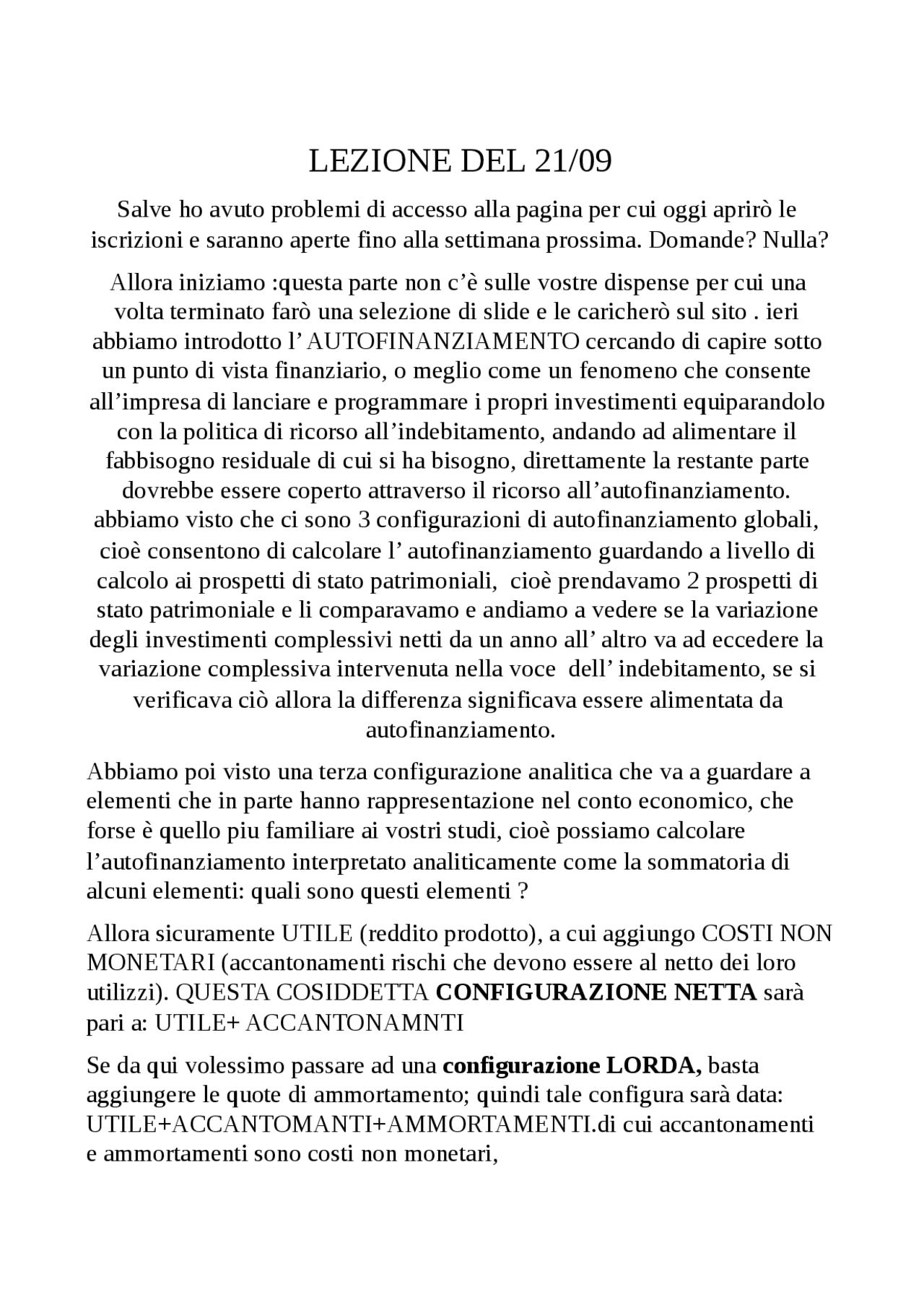 Analisi Dei Flussi Finanziari Docsity