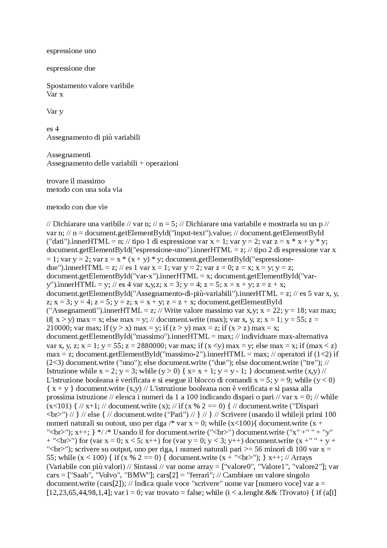 Appunti Teorici Informatica Docsity
