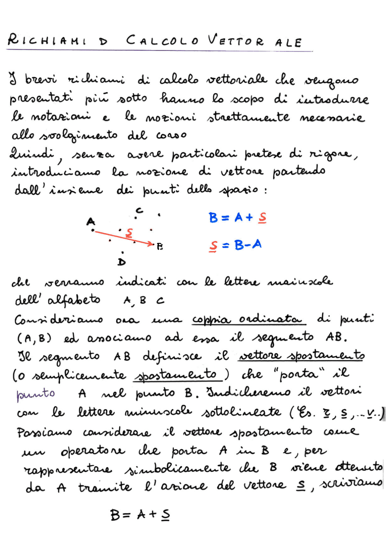 Prodotto Vettoriale Meccanica Razionale Docsity