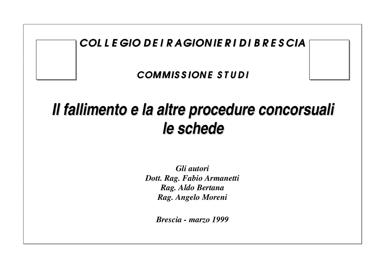 Il Fallimento Dopo La Riforma Appunti Di Diritto Fallimentare Docsity