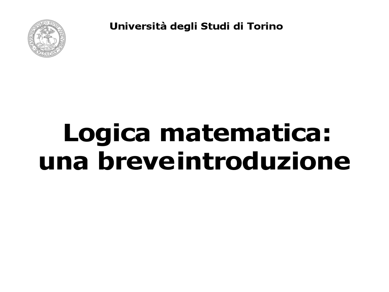 LOGICA INFORMATICA GENERALE - Docsity