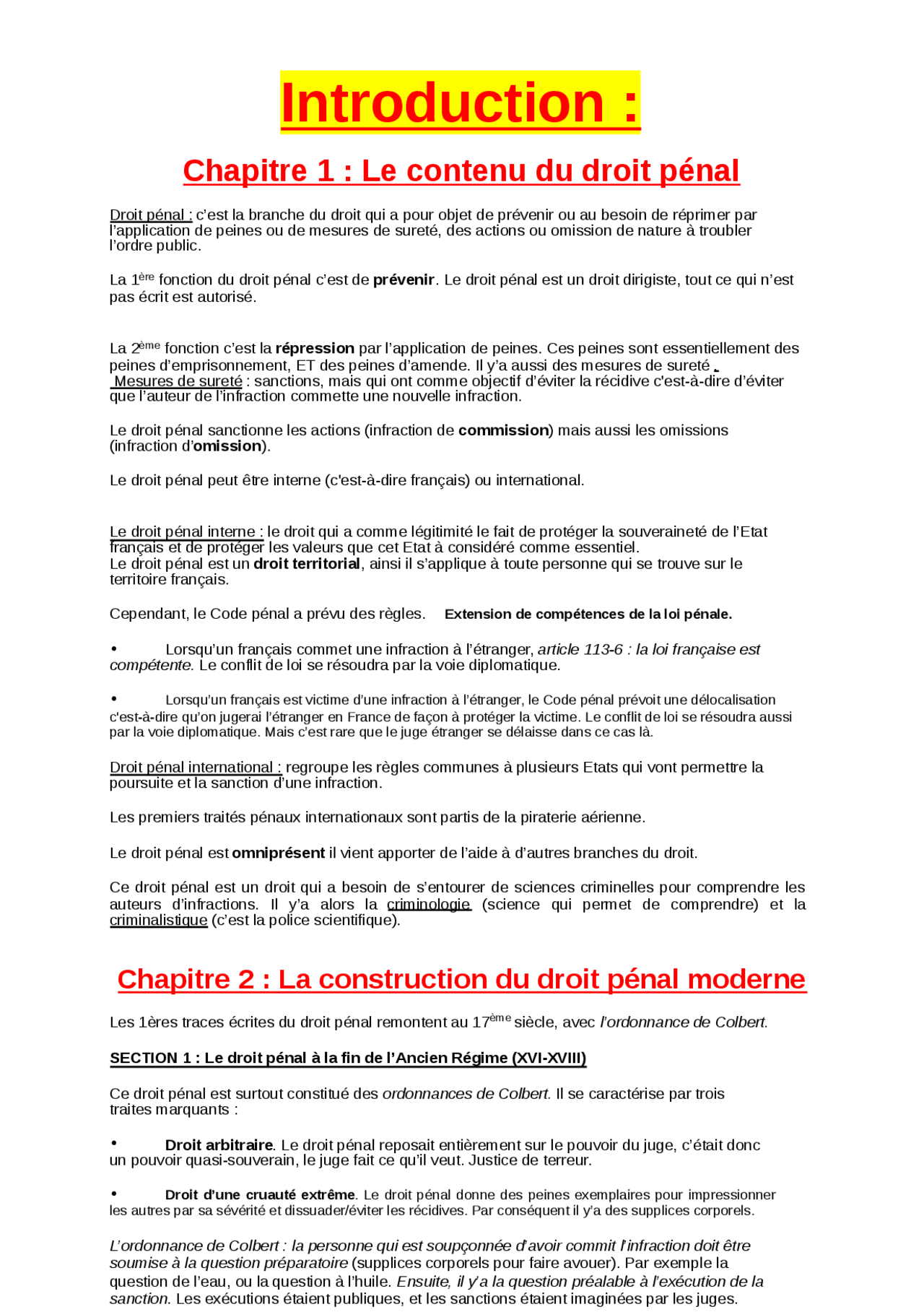 Fiche Digischool Résumé Procédure Pénale Docsity