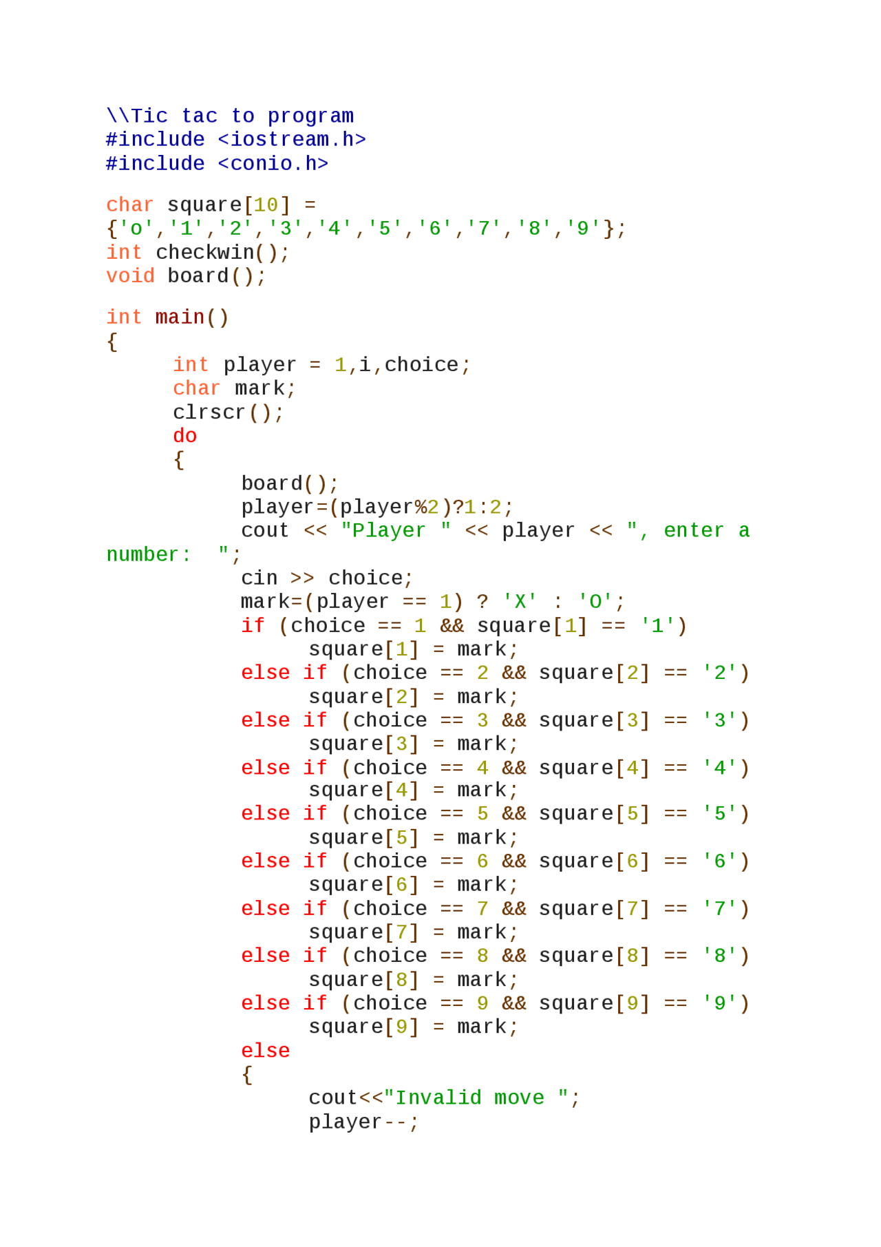 Source Code For The Game Docsity