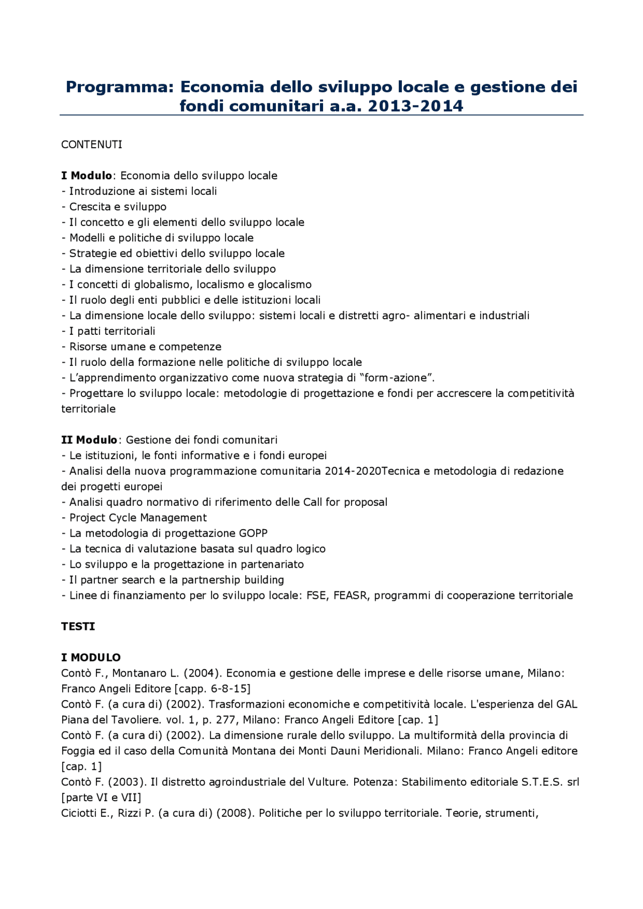 Economiadellosviluppo Docsity