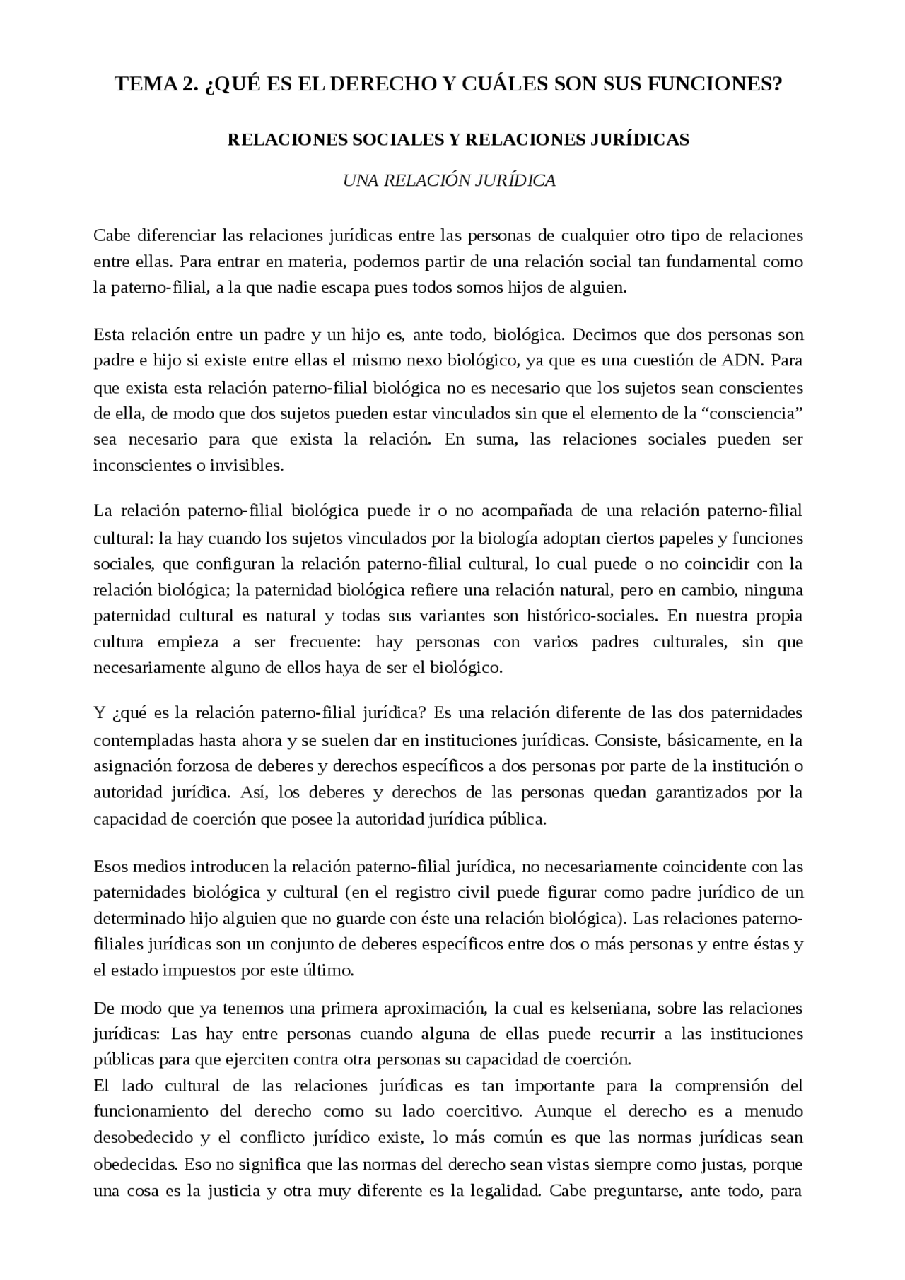 Tema 2 Fonaments Del Dret Docsity