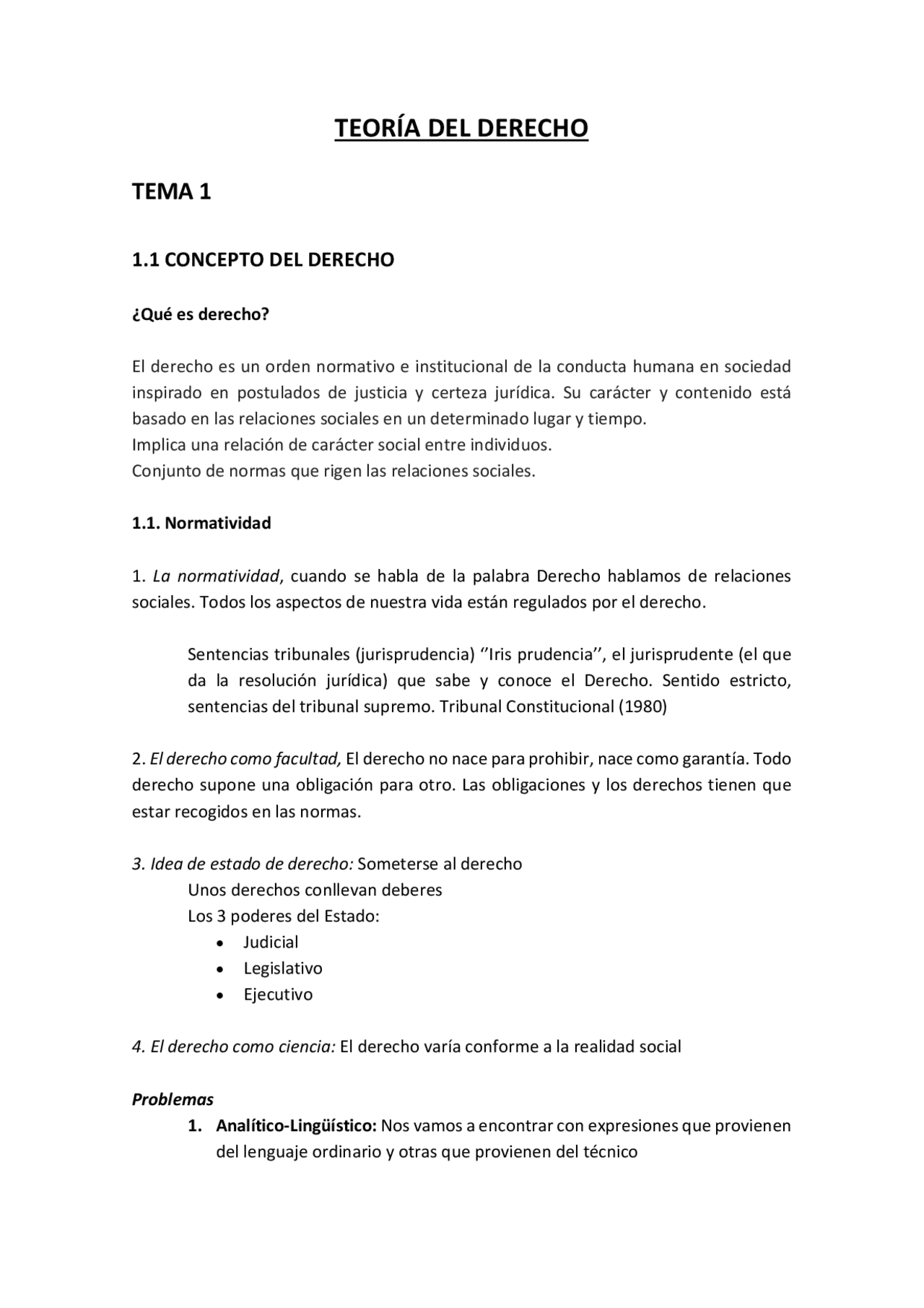 Teoria Del Derecho Resumenes Resúmenes De Teoría Del Derecho Docsity
