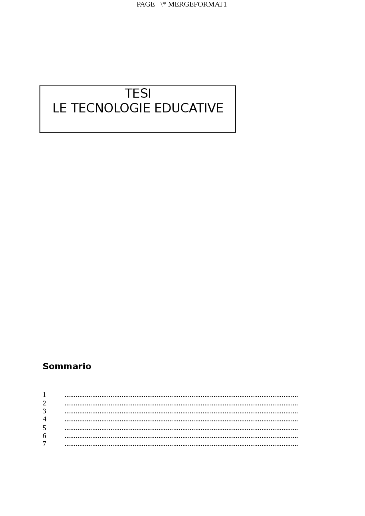 Le Tecnologie Educative Docsity