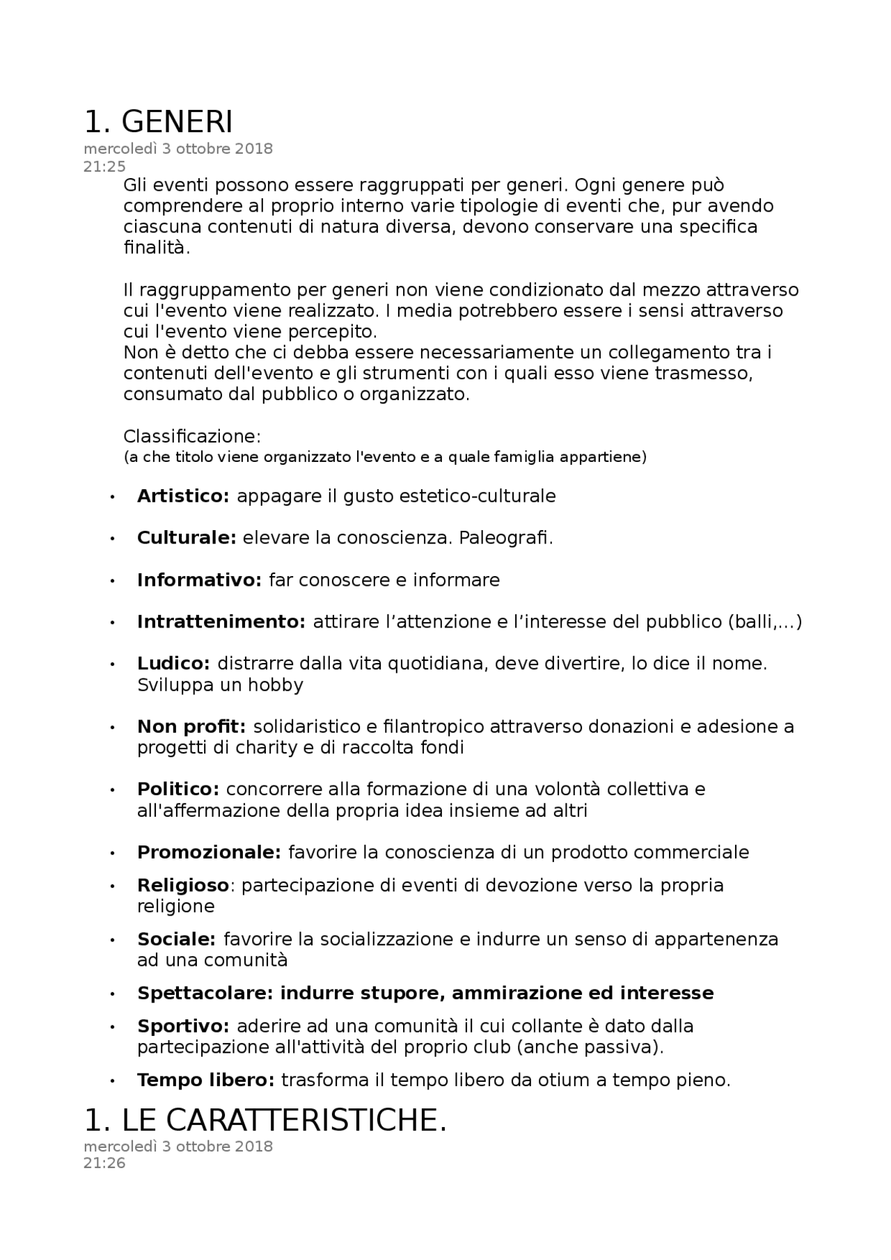 Riassunto Del Libro Organizzare Eventi Docsity