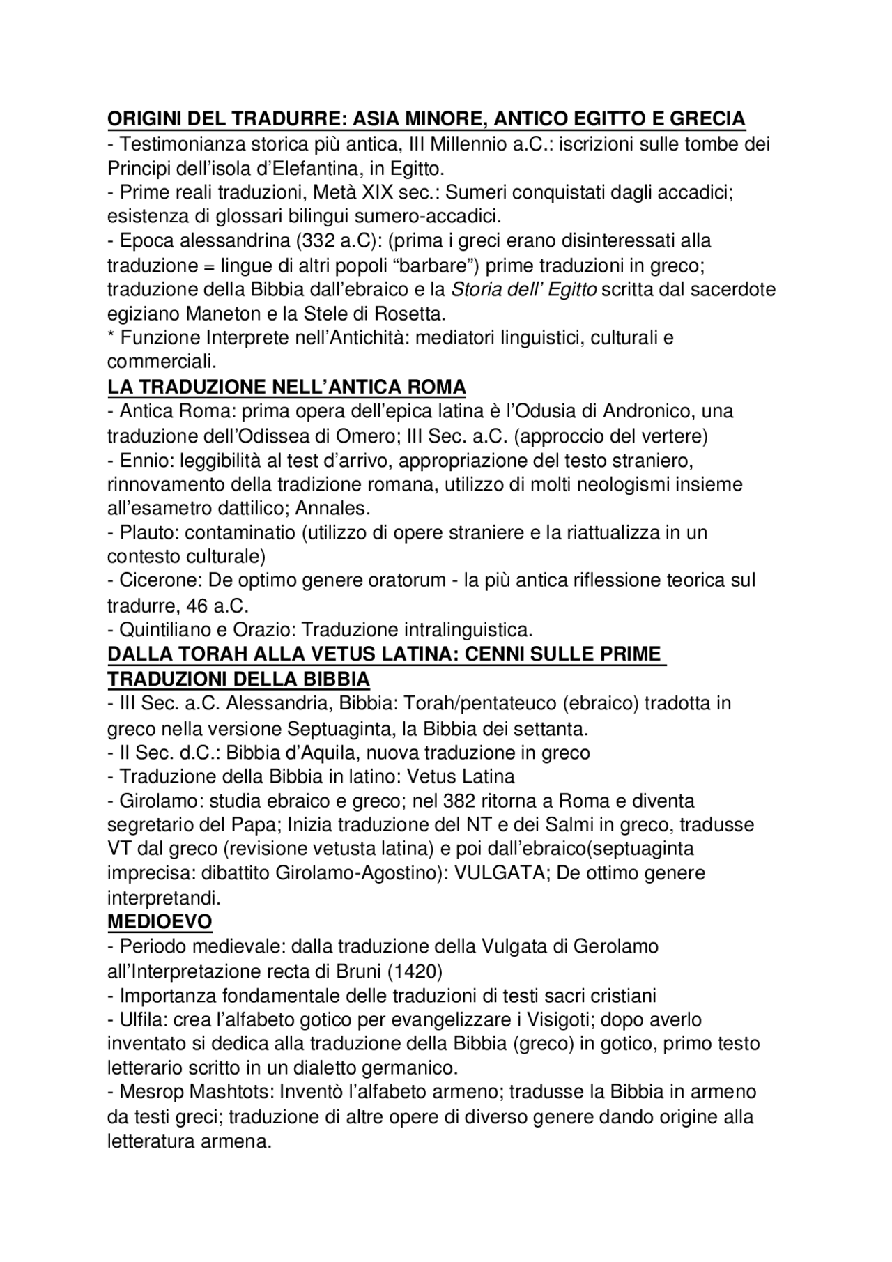 Teoria E Storia Della Traduzione Prof Laurenti Docsity
