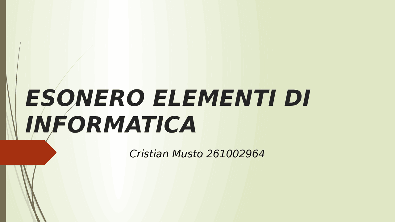 Elementi Di Informatica Docsity