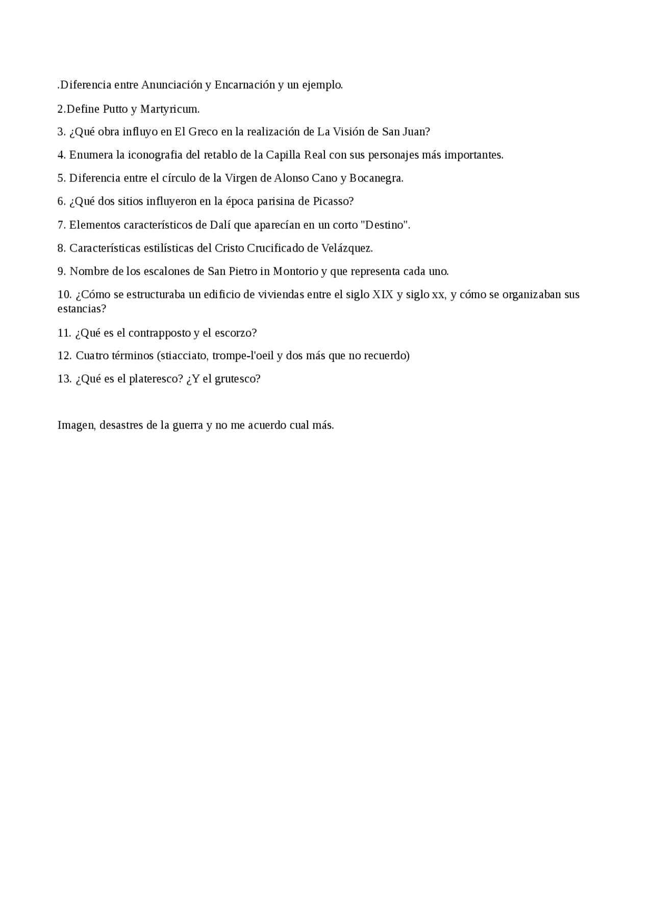 Modelo de Examen de Arte 2018 | Exams of History of Art | Docsity