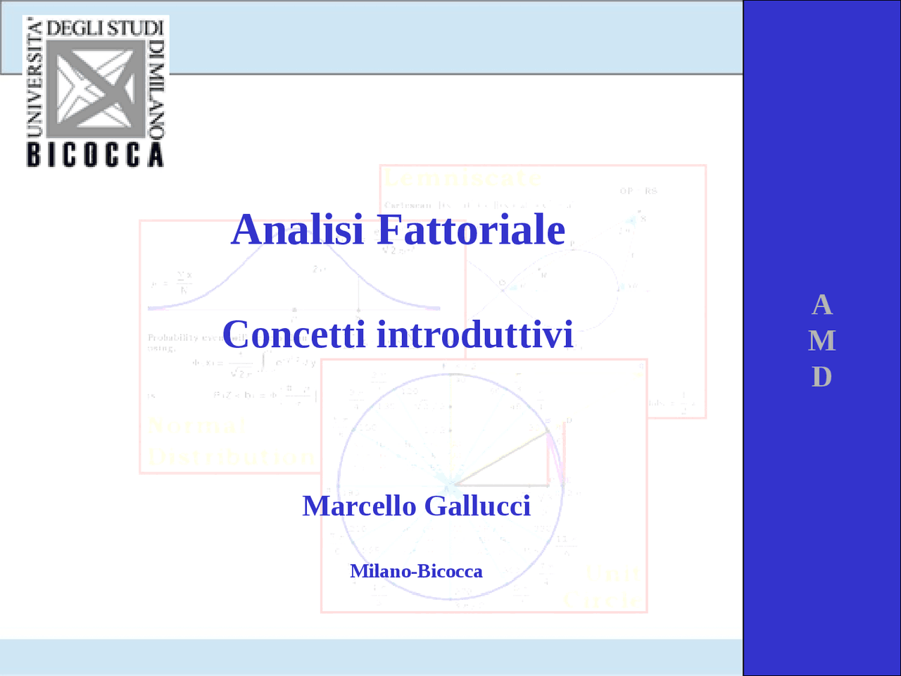 Nalisi Multivariata Dei Dati Gallucci Lezione 15 Docsity