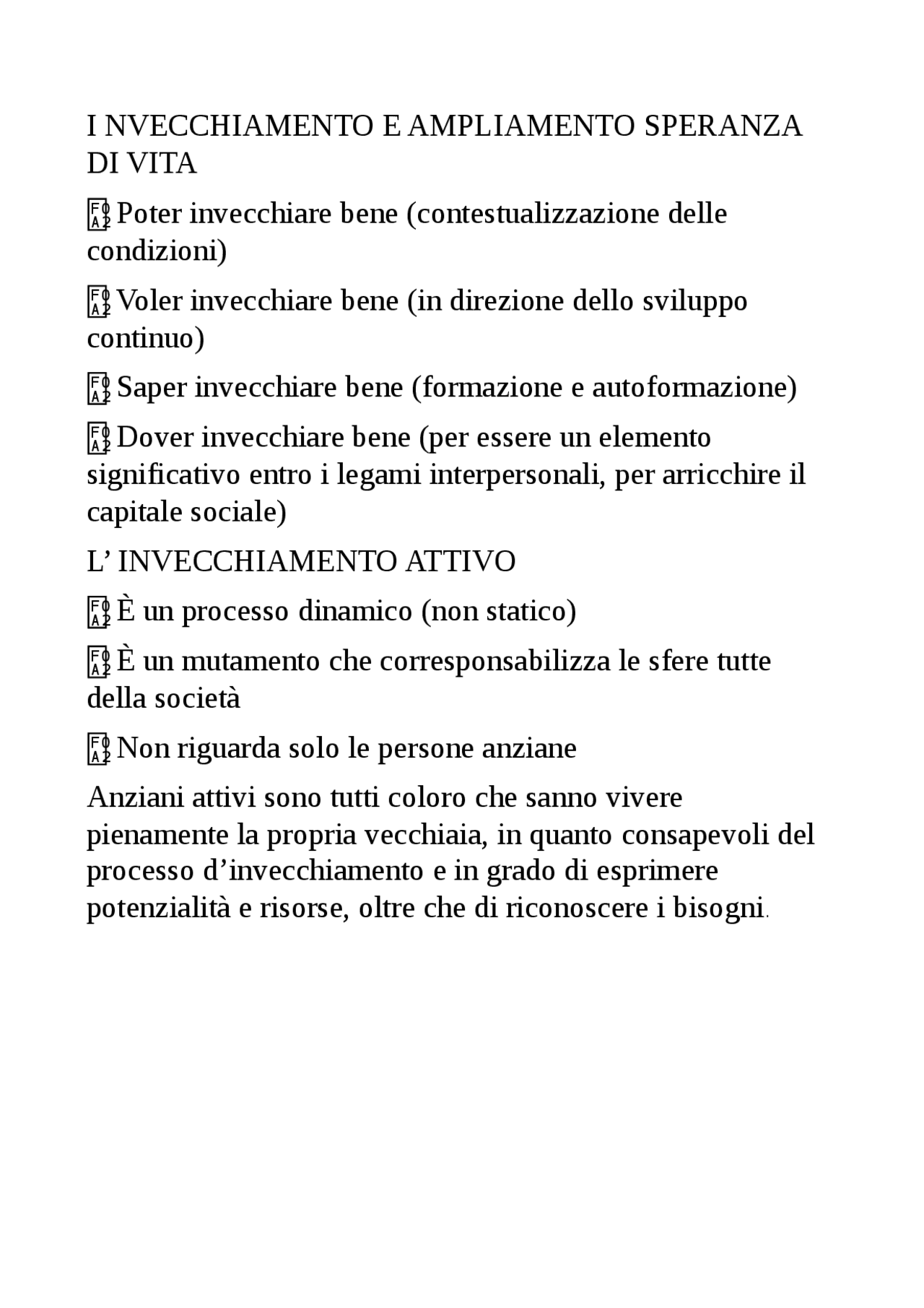 Appunti Invecchiamento Pedagogia Docsity