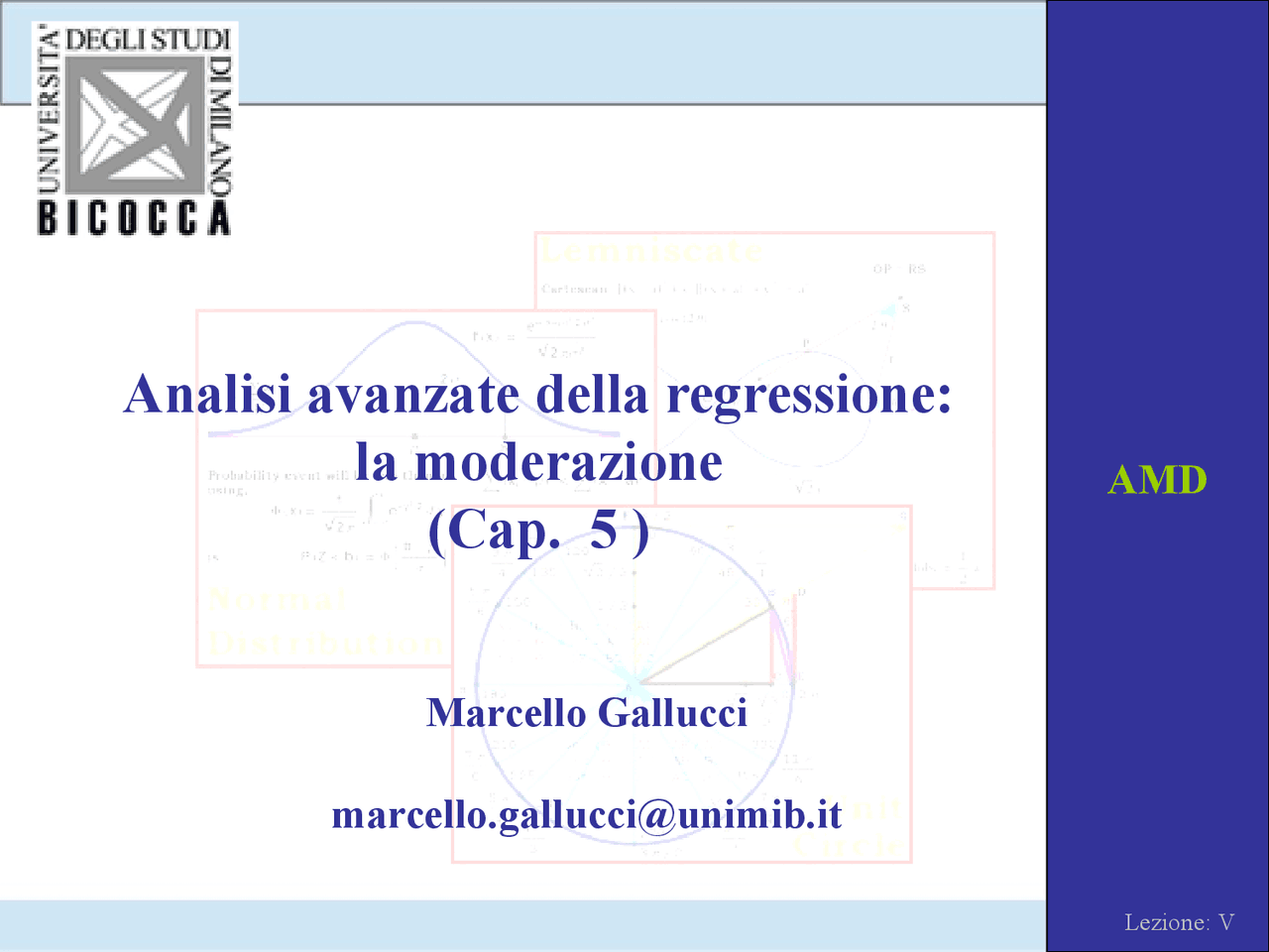 Nalisi Multivariata Dei Dati Gallucci Lezione 5 Docsity