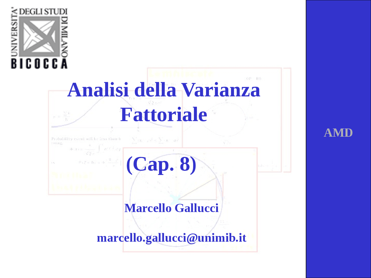 Nalisi Multivariata Dei Dati Gallucci Lezione 7 Docsity