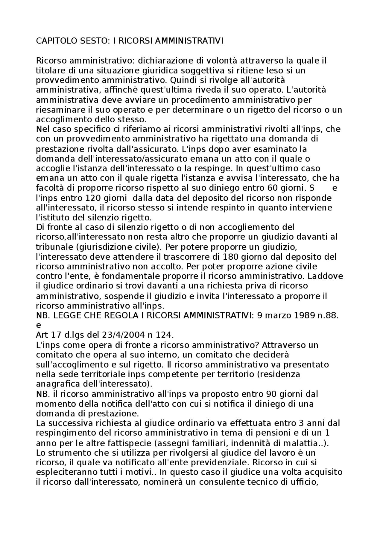 Diritto Della Sicurezza Sociale Docsity