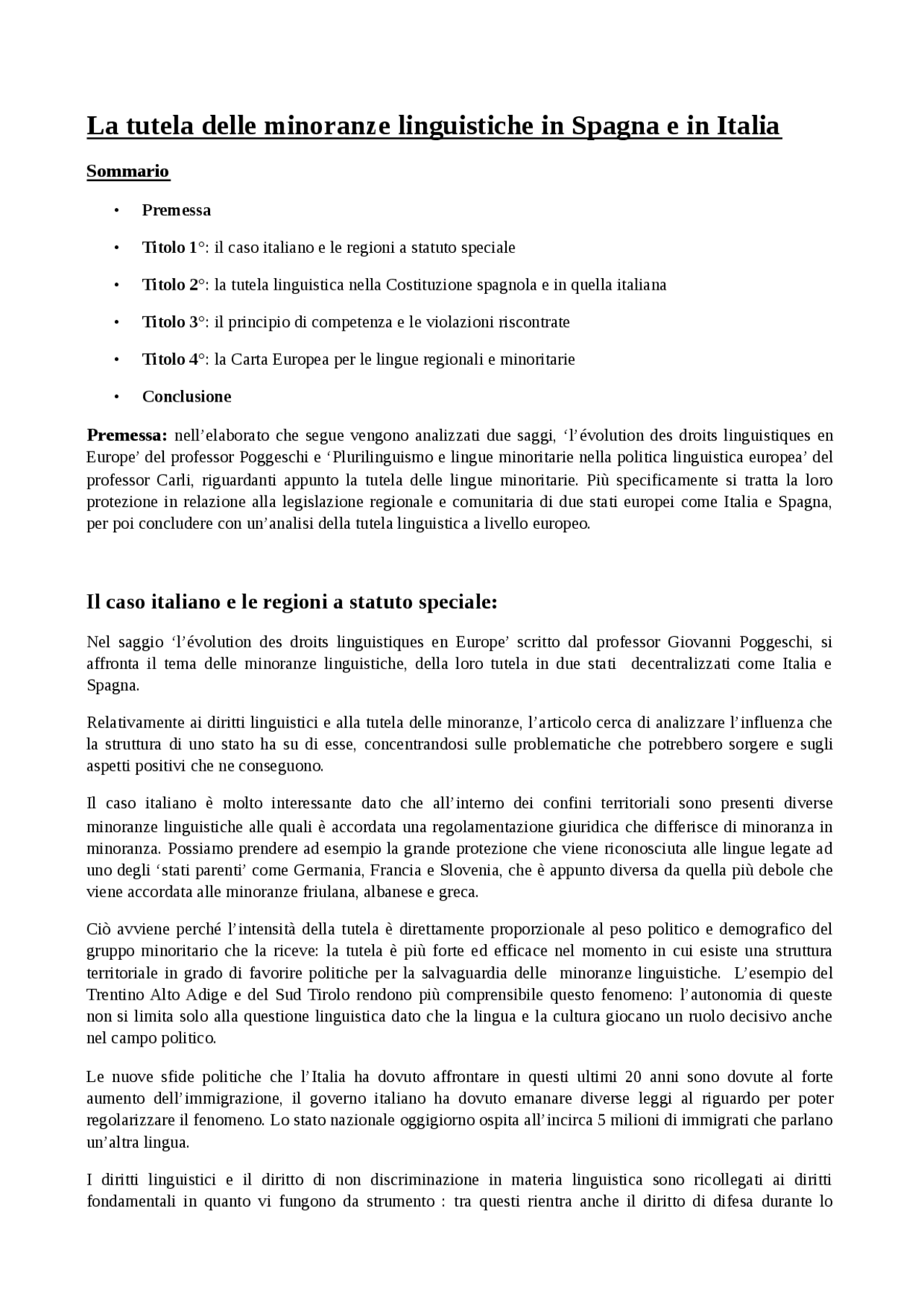 Tesina Diritto Comparato Docsity