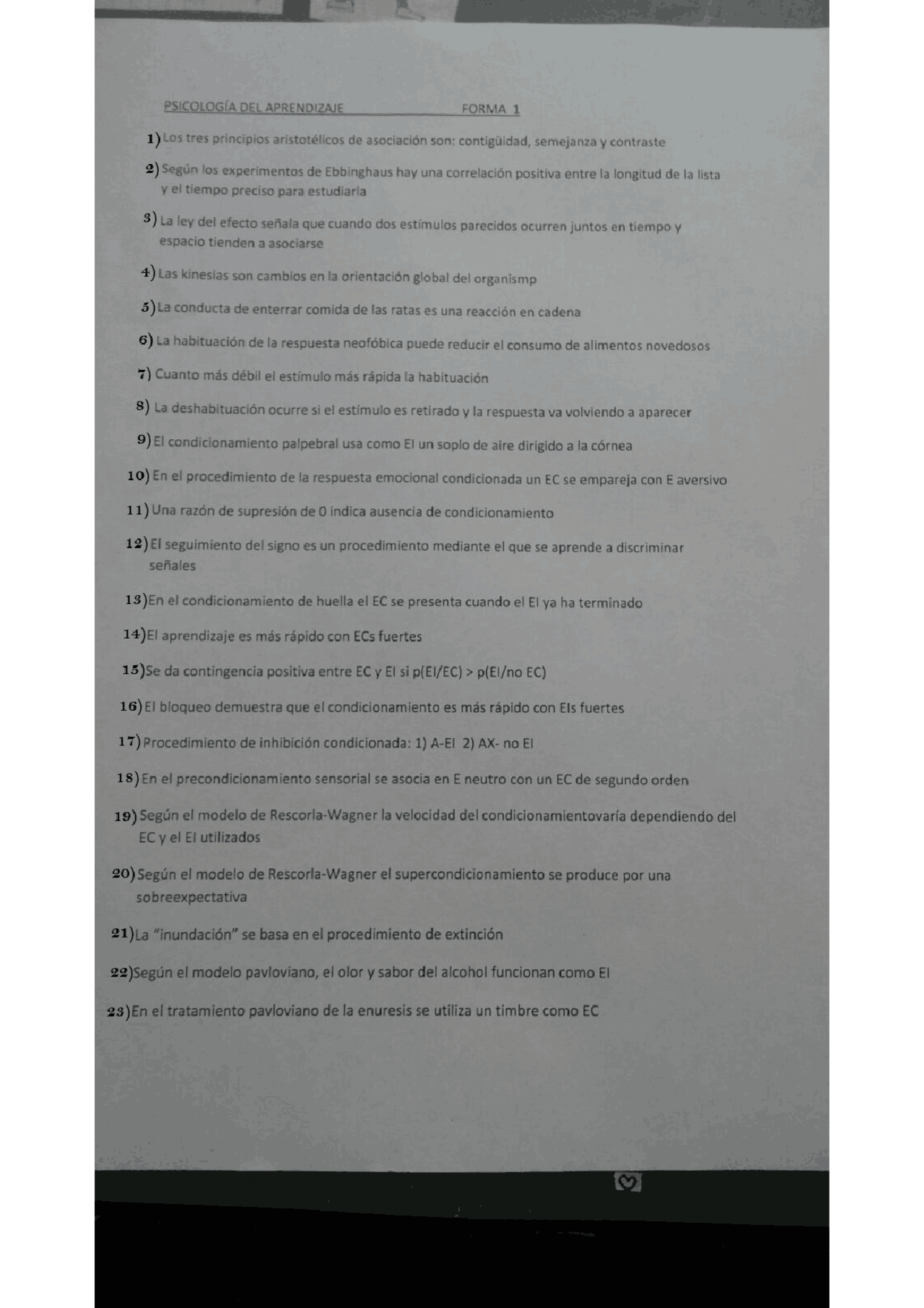 Exámenes Aprendizaje Docsity